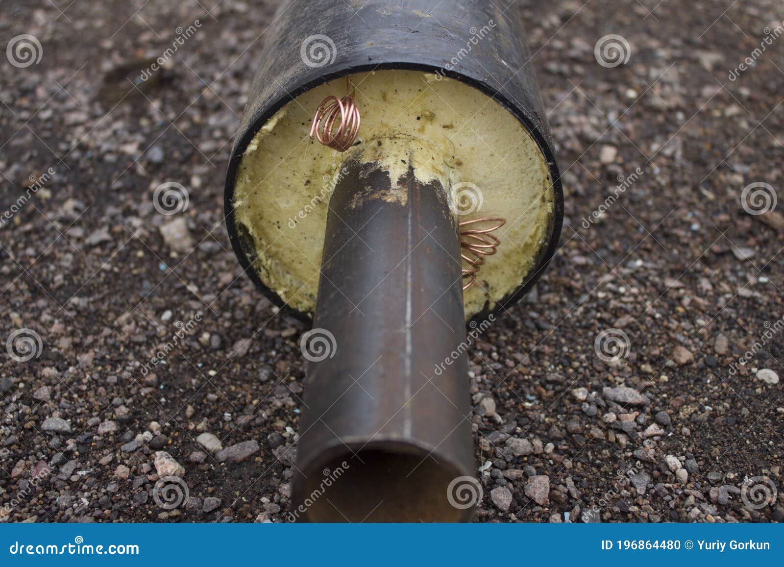 Pipe in Polyurethane Foam Insulation. Thermal Insulation of Pipes ...