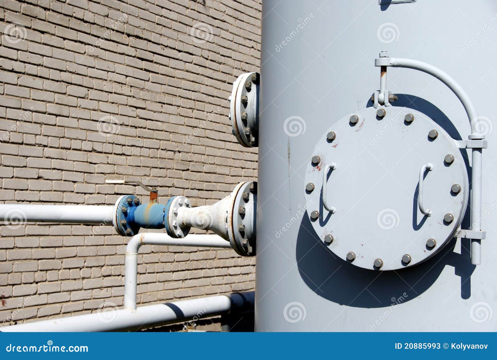 Pipe pour le gaz image stock. Image du énergie, fabrication - 20885993