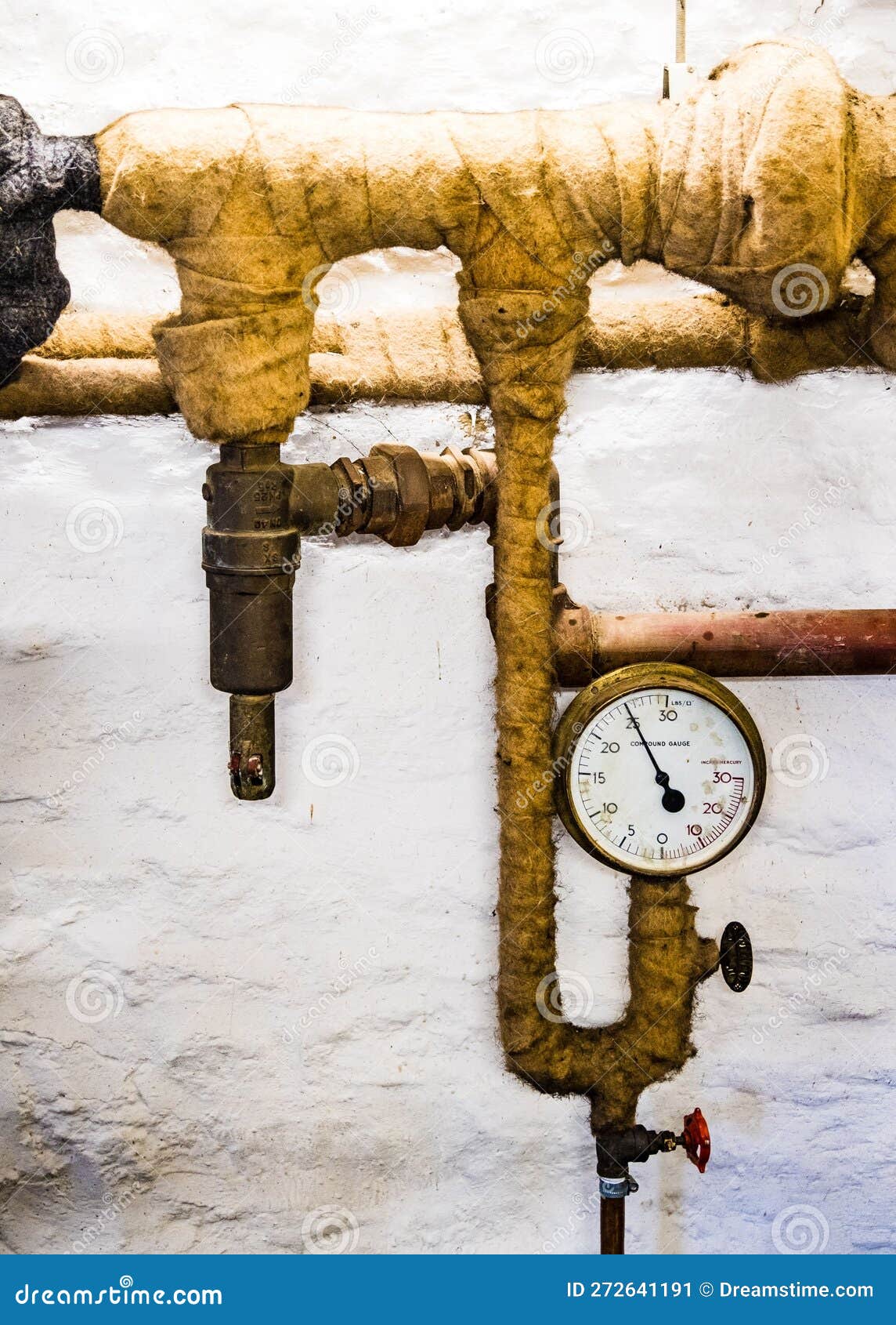 Pipe with a Pressure Gauge Attached in Front of it Editorial Photo ...