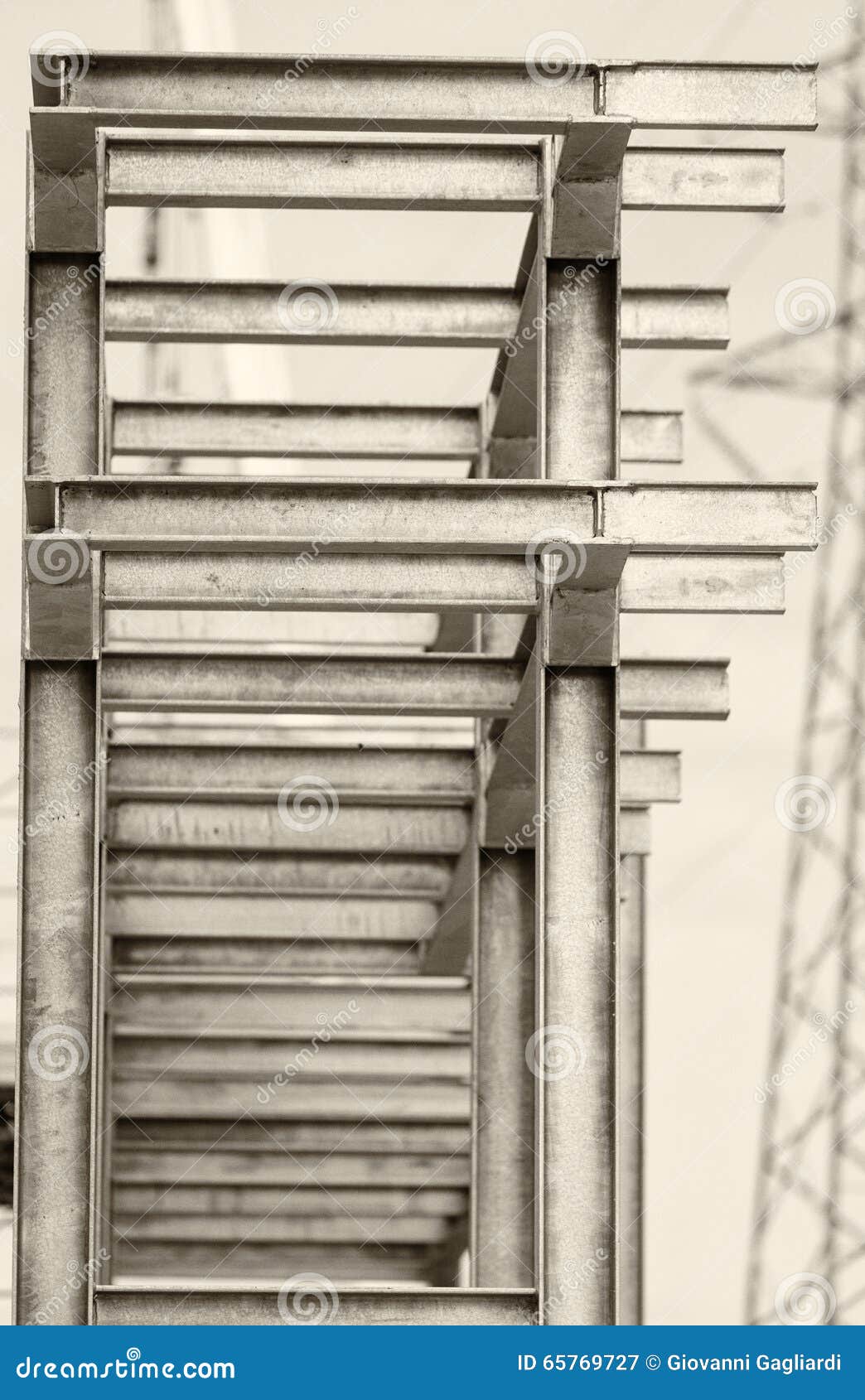 Pipe Rack on Contruction Site Stock Image - Image of stack, industry ...