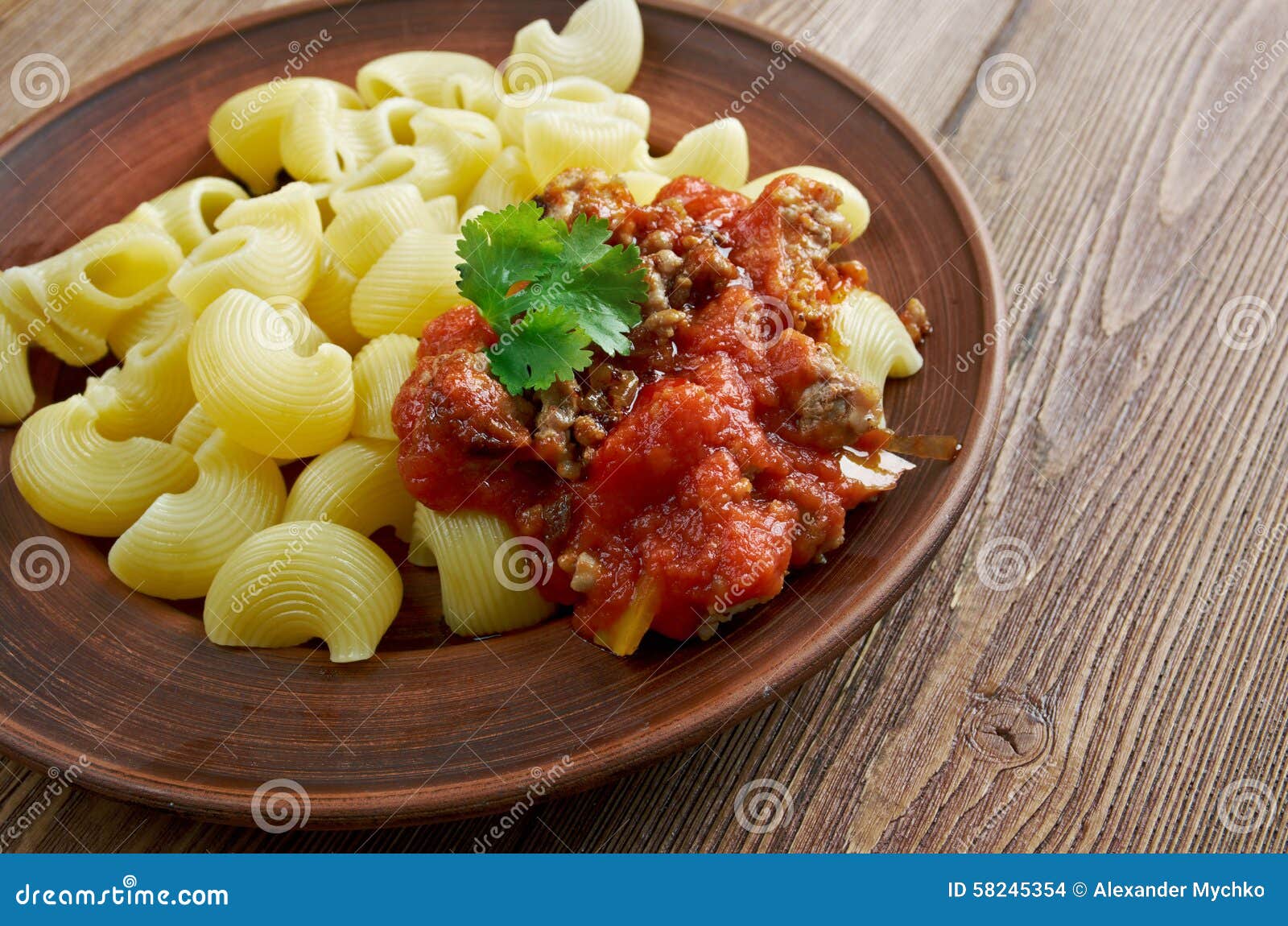 Pipe rigate pasta stock photo. Image of cuisine, close - 58245354