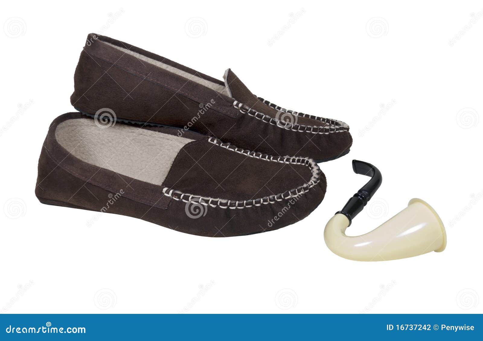Pipe and Slippers stock photo. Image of smoking, fuzzy - 16737242