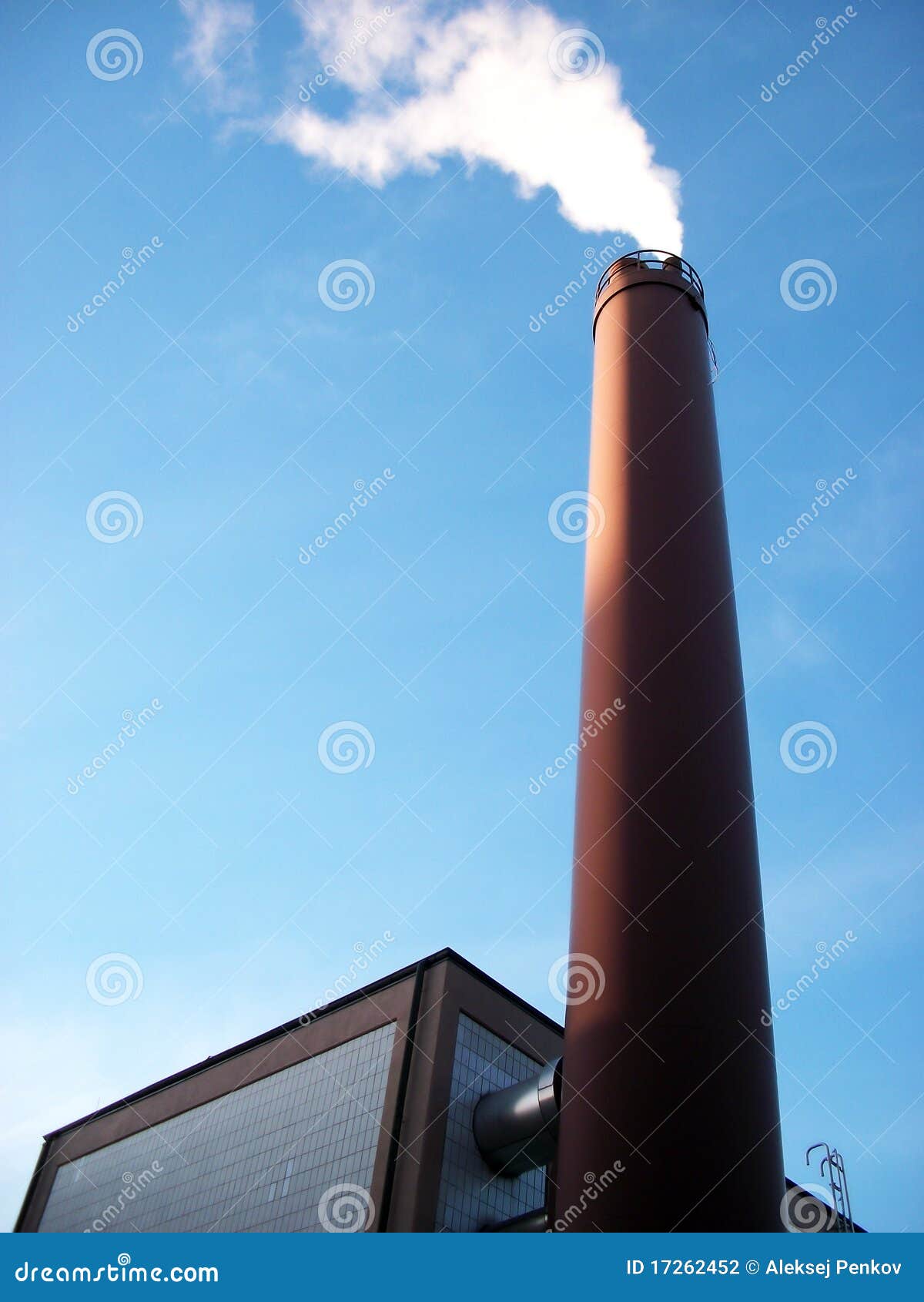 Pipe with smoke stock photo. Image of valve, steel, technology - 17262452