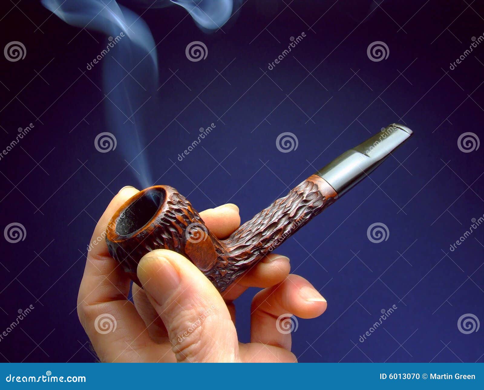 Pipe Smoker stock photo. Image of nicotine, contemplate - 6013070