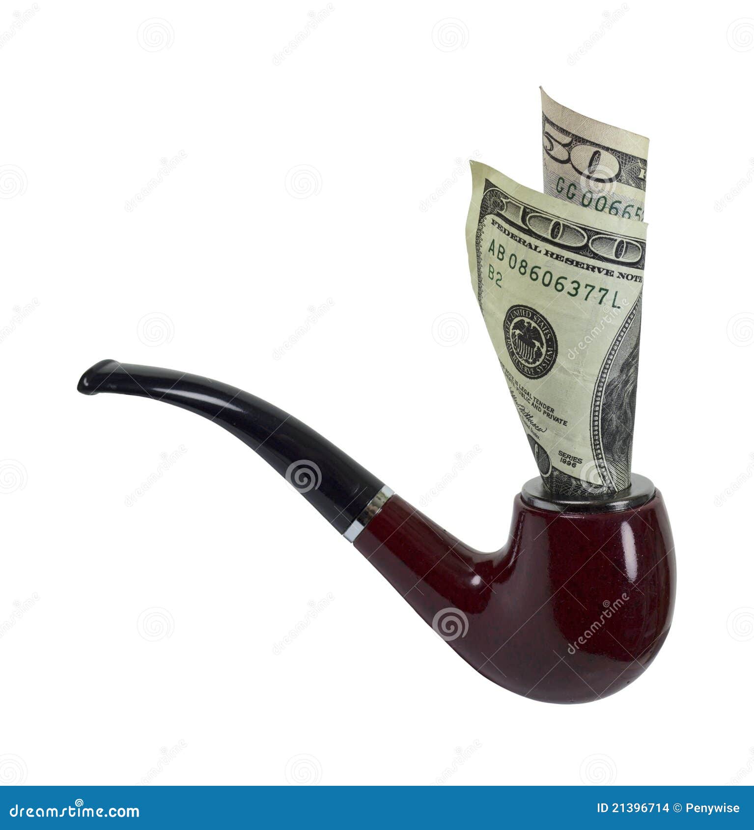 Pipe Stuffed with Money stock photo. Image of rich, balances - 21396714
