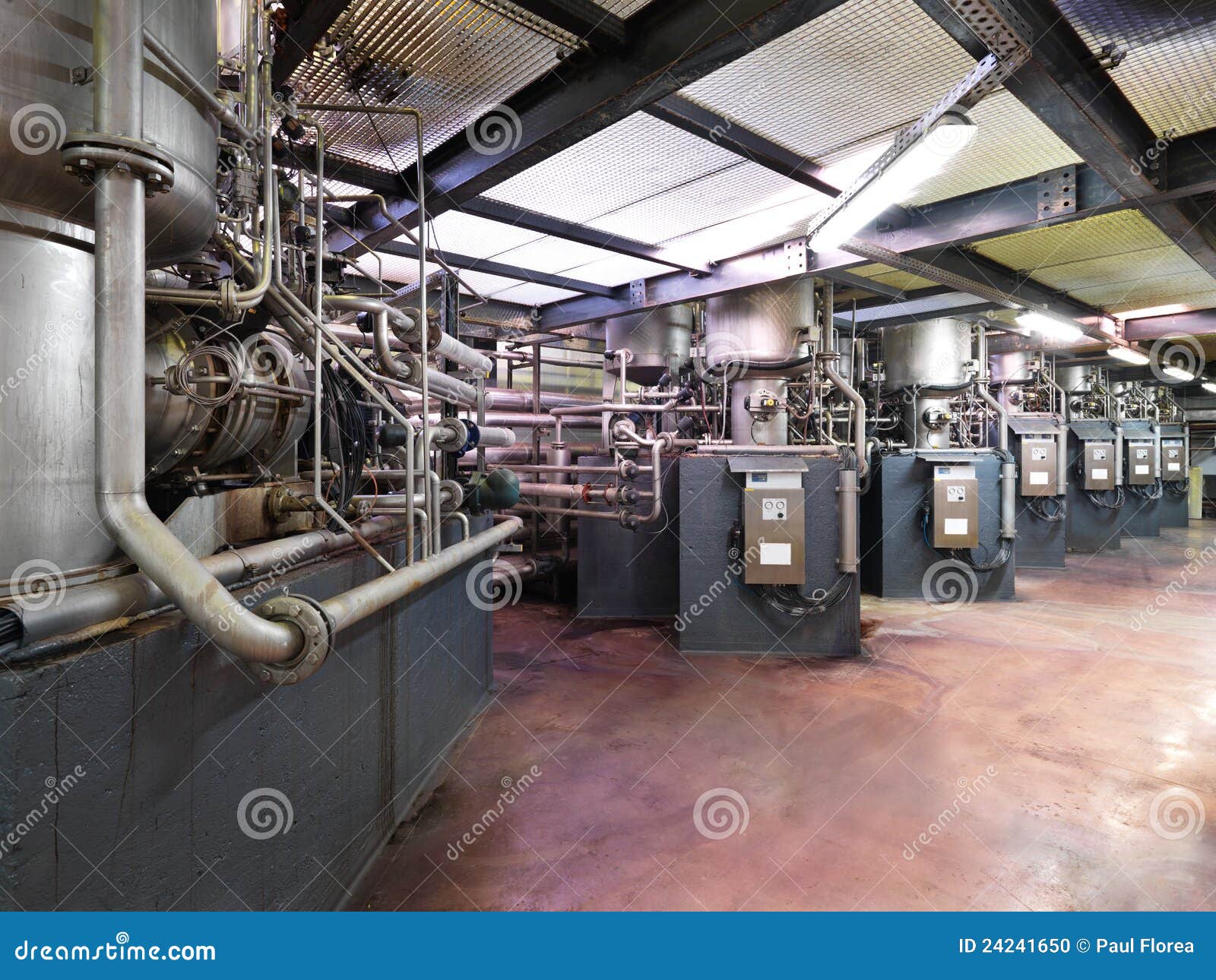 Pipe System in a Modern Factory Stock Photo - Image of factory, large ...