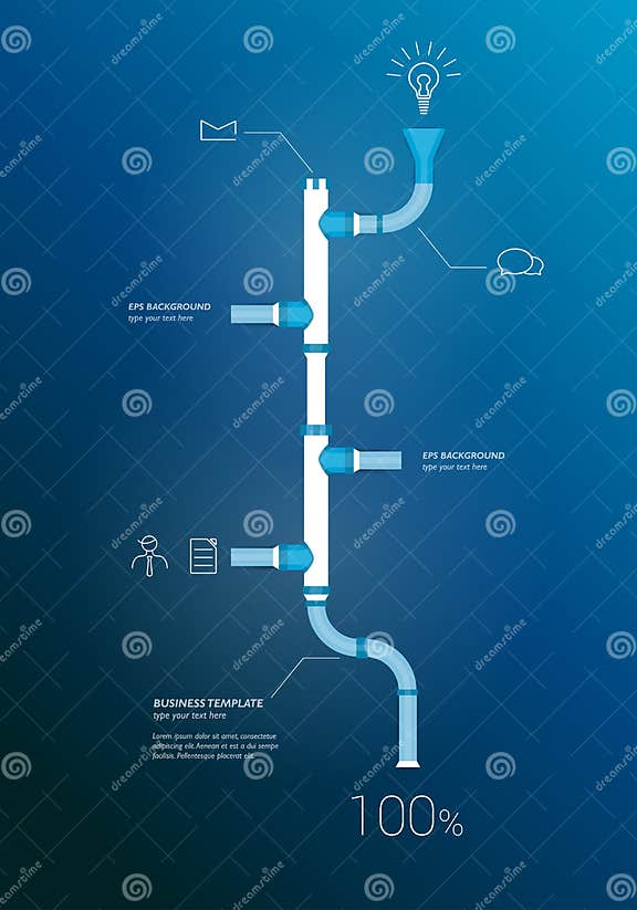 Pipe Timeline Infographics Chart. Stock Vector - Illustration of piping ...