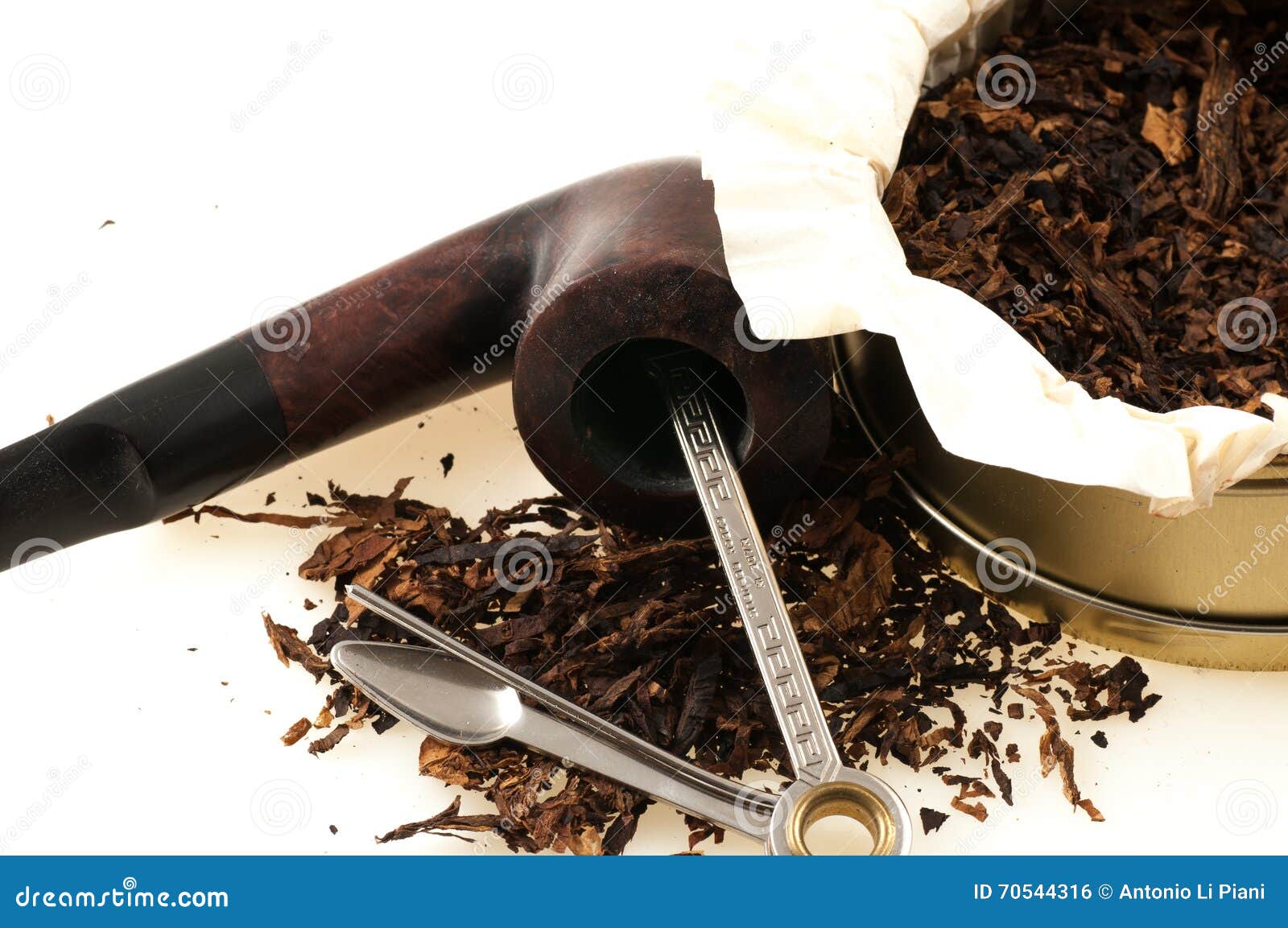 Pipe with tobacco stock photo. Image of hard, isolation - 70544316