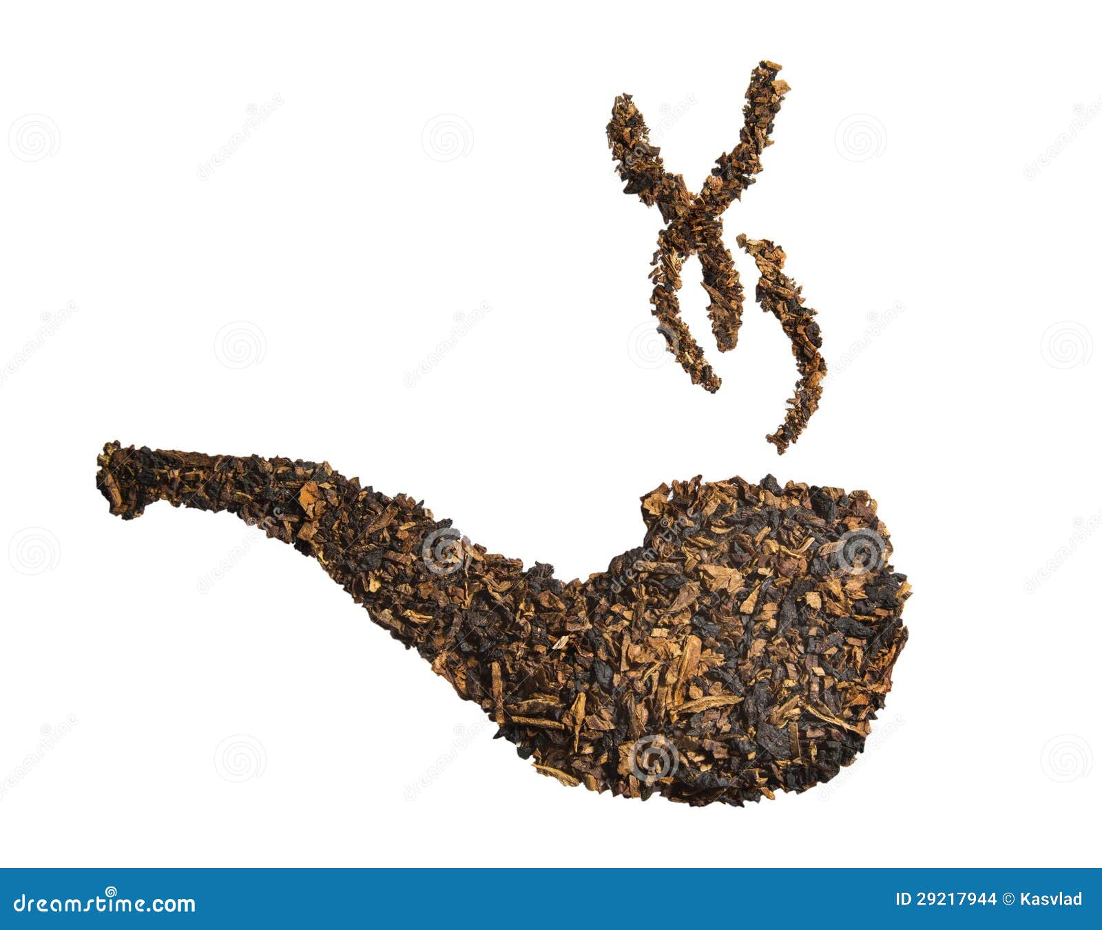 Pipe tobacco with smoke stock photo. Image of floral - 29217944