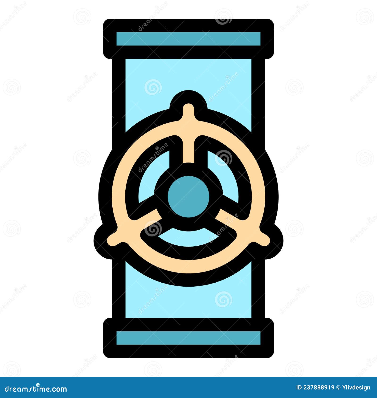 Pipe Tube Icon Color Outline Vector Stock Vector - Illustration of ...