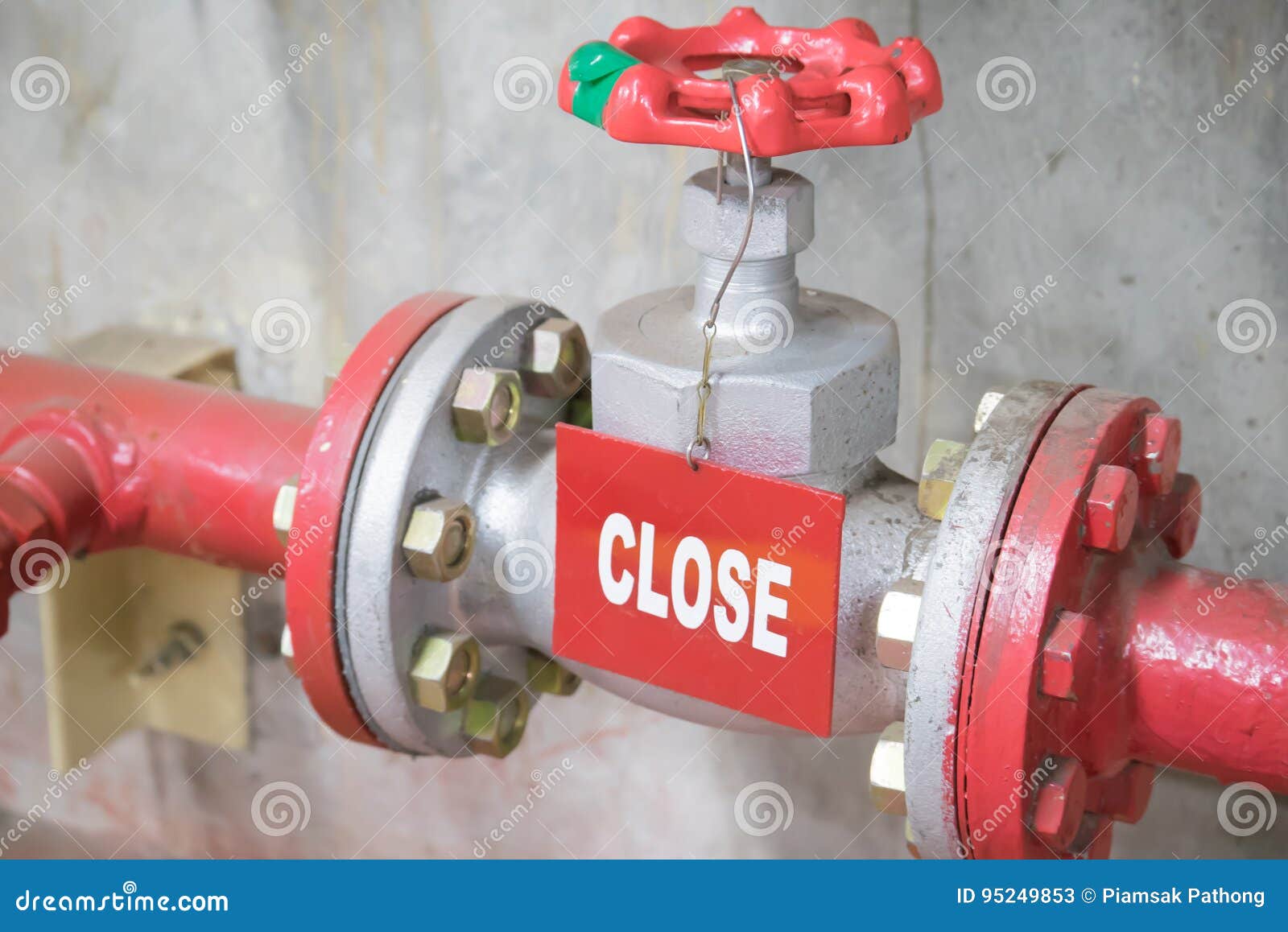 Pipe valve stock image. Image of iron, plumbing, water - 95249853