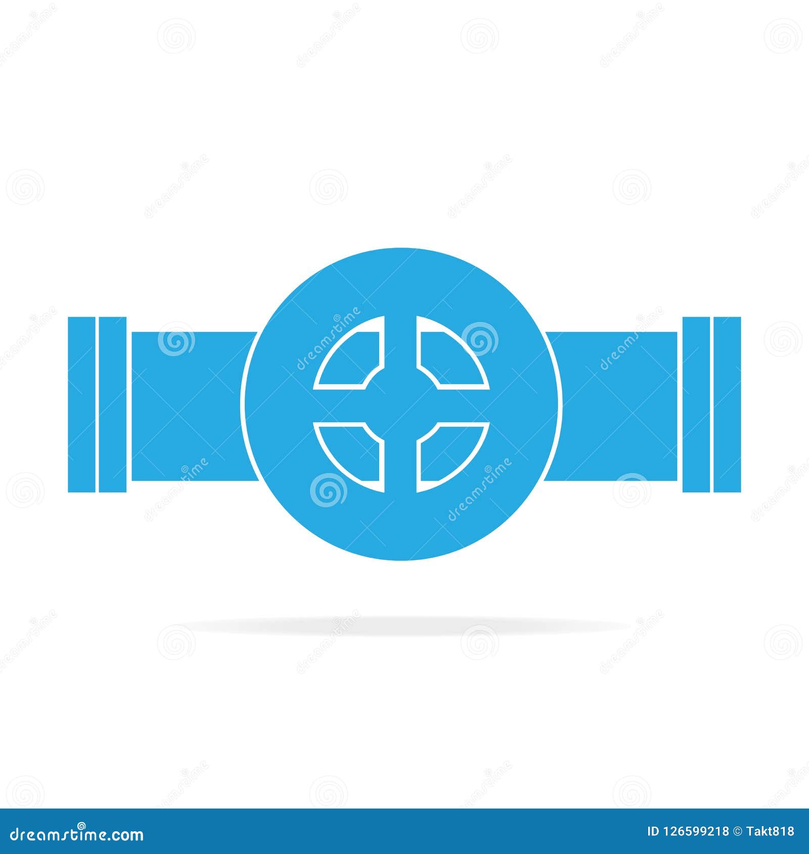 Pipe and Valve Icon Illustration Stock Vector - Illustration of ...