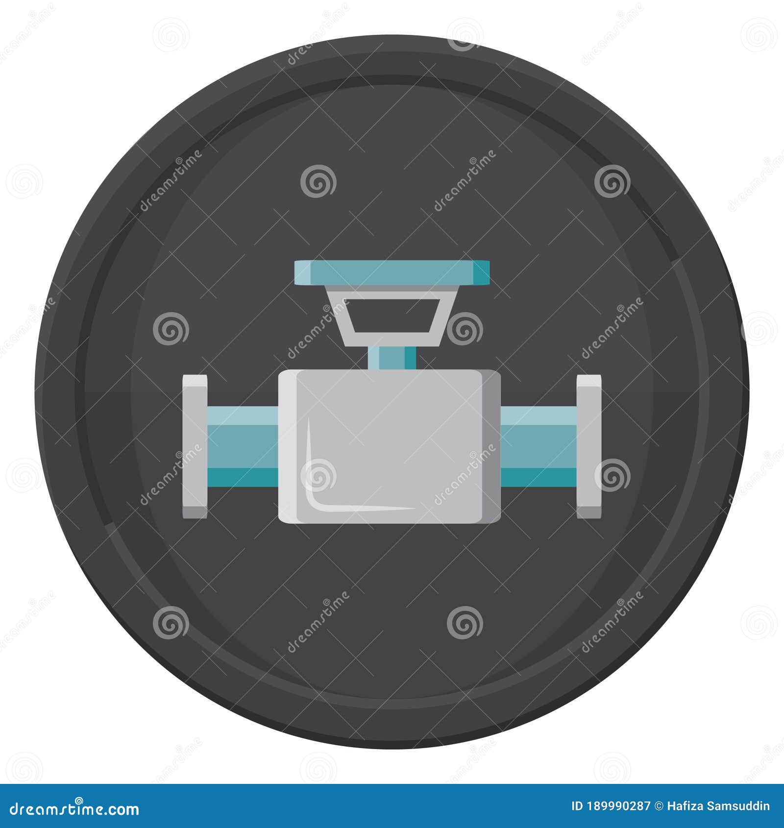 Pipe Valve. Vector Illustration Decorative Design Stock Vector ...