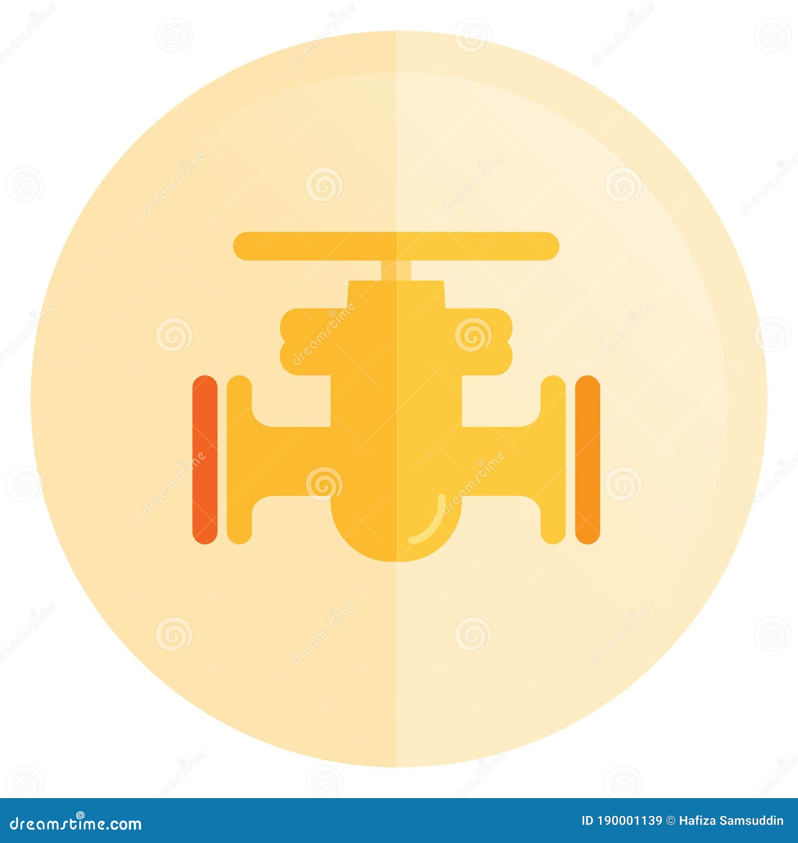 Pipe Valve. Vector Illustration Decorative Design Stock Illustration ...