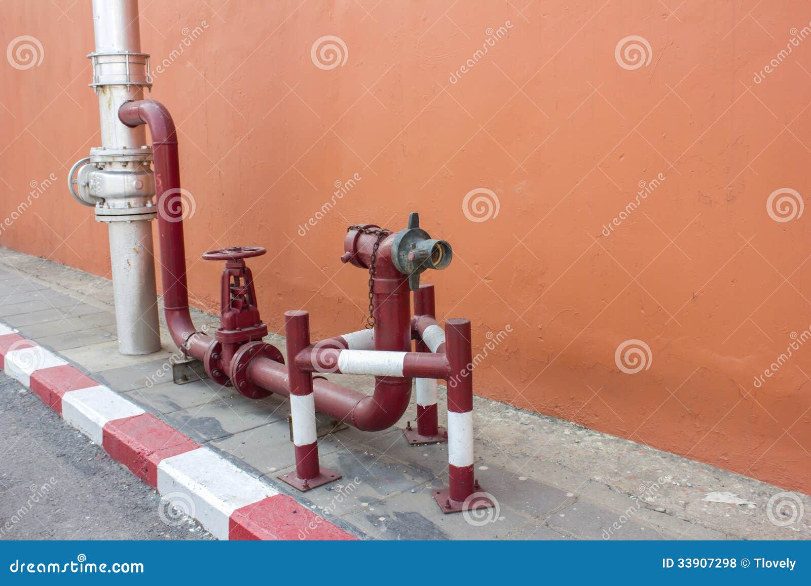 Pipe water emergency stock photo. Image of hose, grass - 33907298