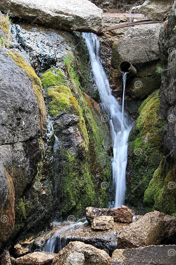 Pipe and Waterfall stock image. Image of hills, harney - 27128197