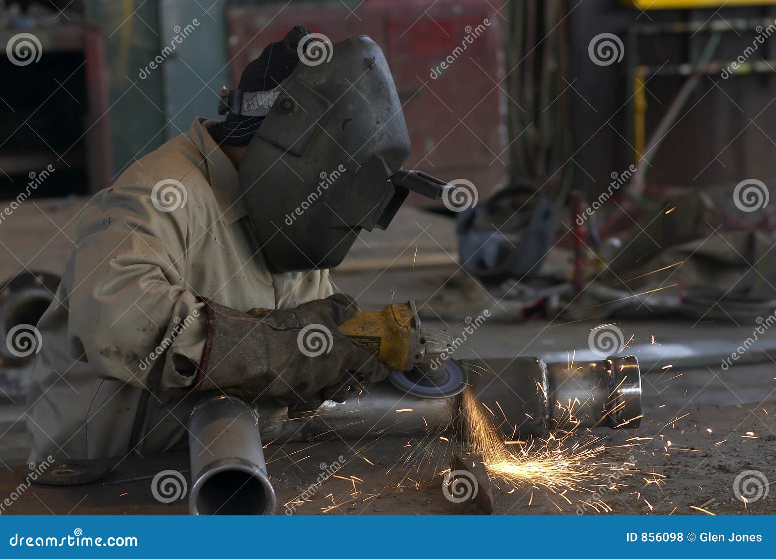 Pipe work stock photo. Image of laboring, technology, grinder - 856098