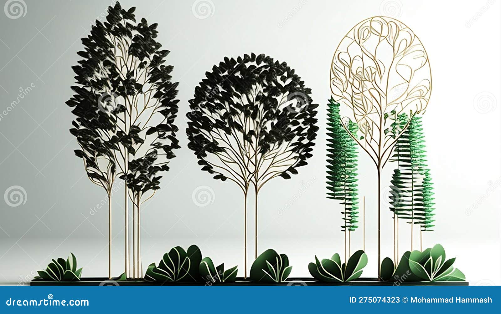 Piped Trees: a Futuristic Design of Artificial Foliage, Made with ...