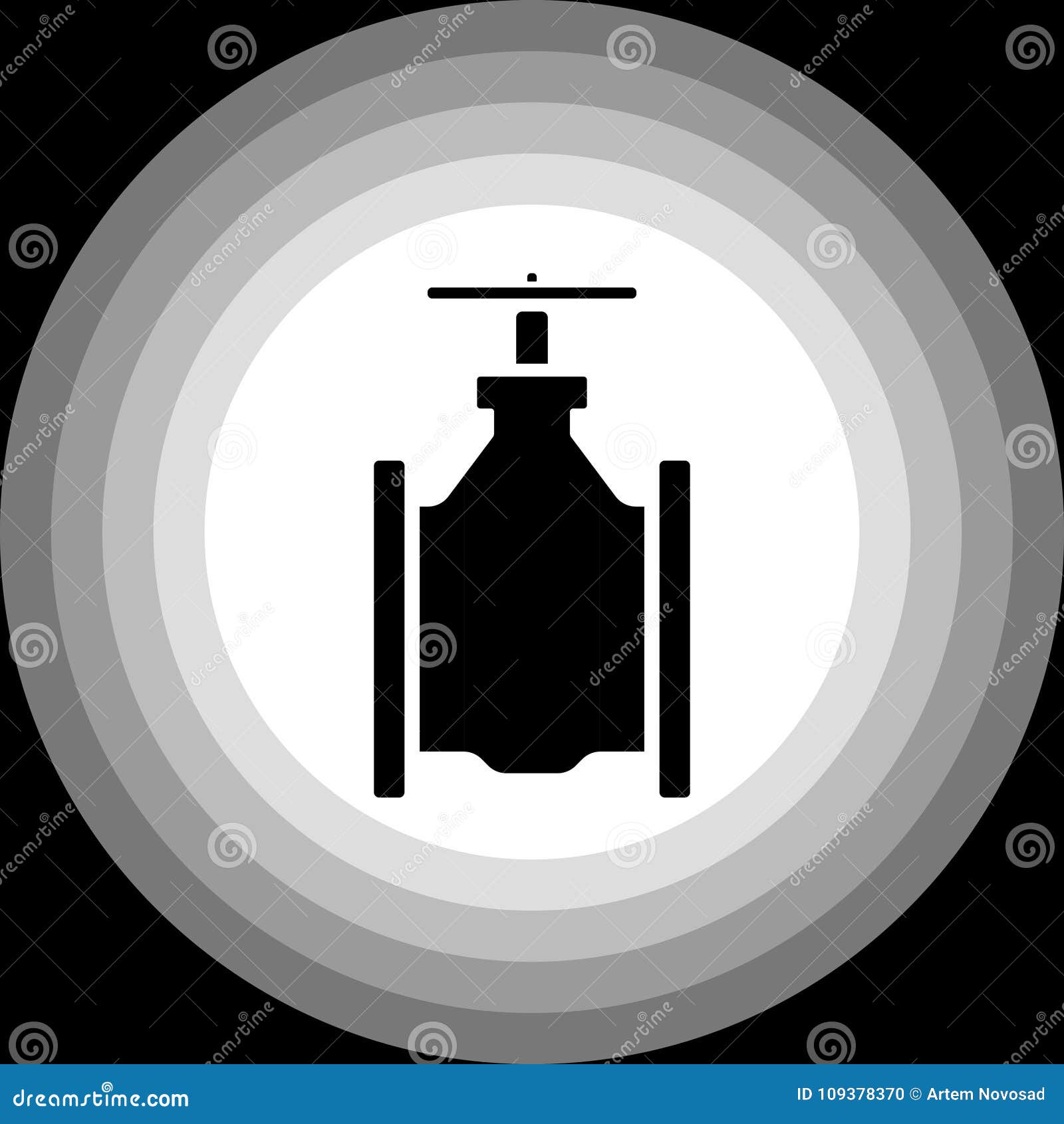 Stop Valve Drawings Vector Illustration | CartoonDealer.com #206071946