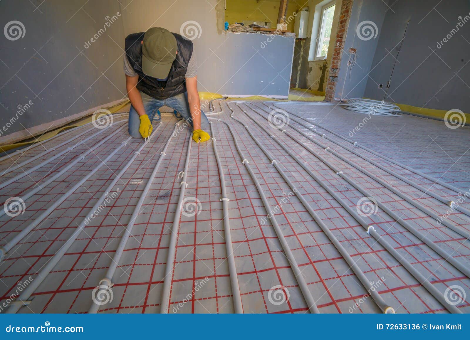 Pipefitter stock photo. Image of interior, building, installing - 72633136