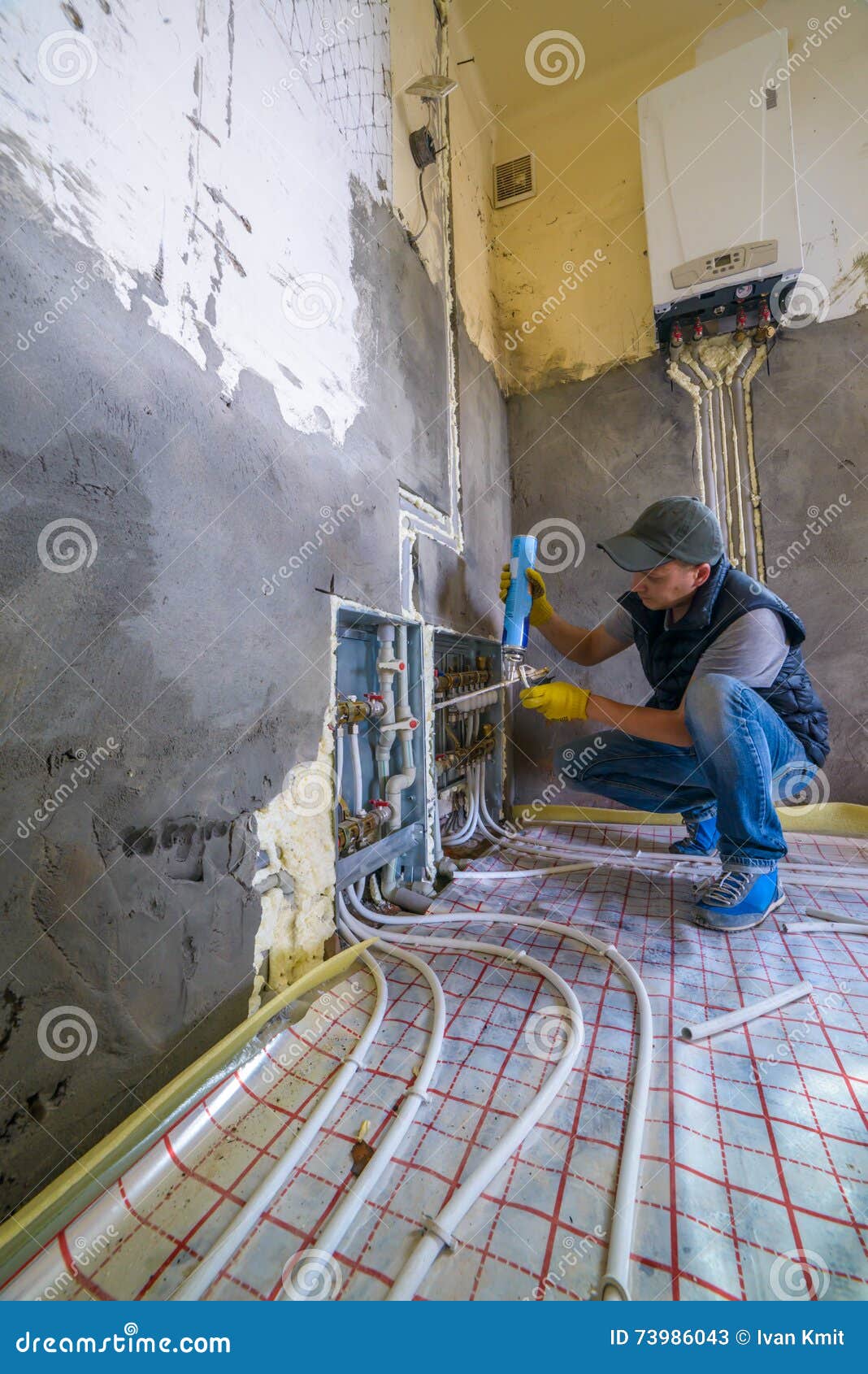 Pipefitter stock image. Image of arranging, equipment - 73986043