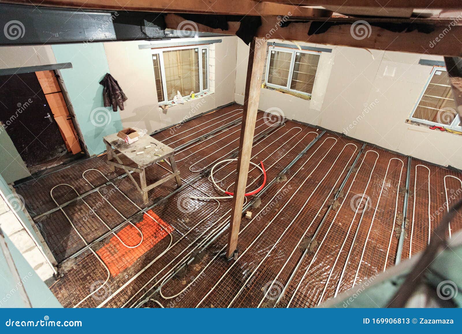 Pipefitter Installing System of Heating or Underfloor Heating ...