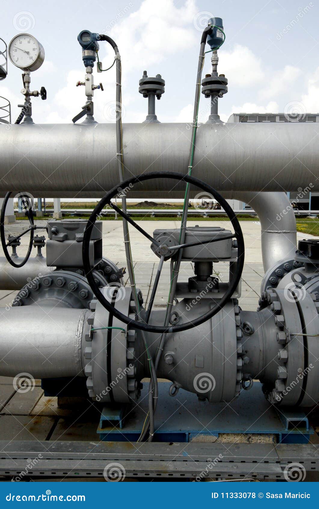 Pipeline closeup stock photo. Image of equipment, instruments - 11333078