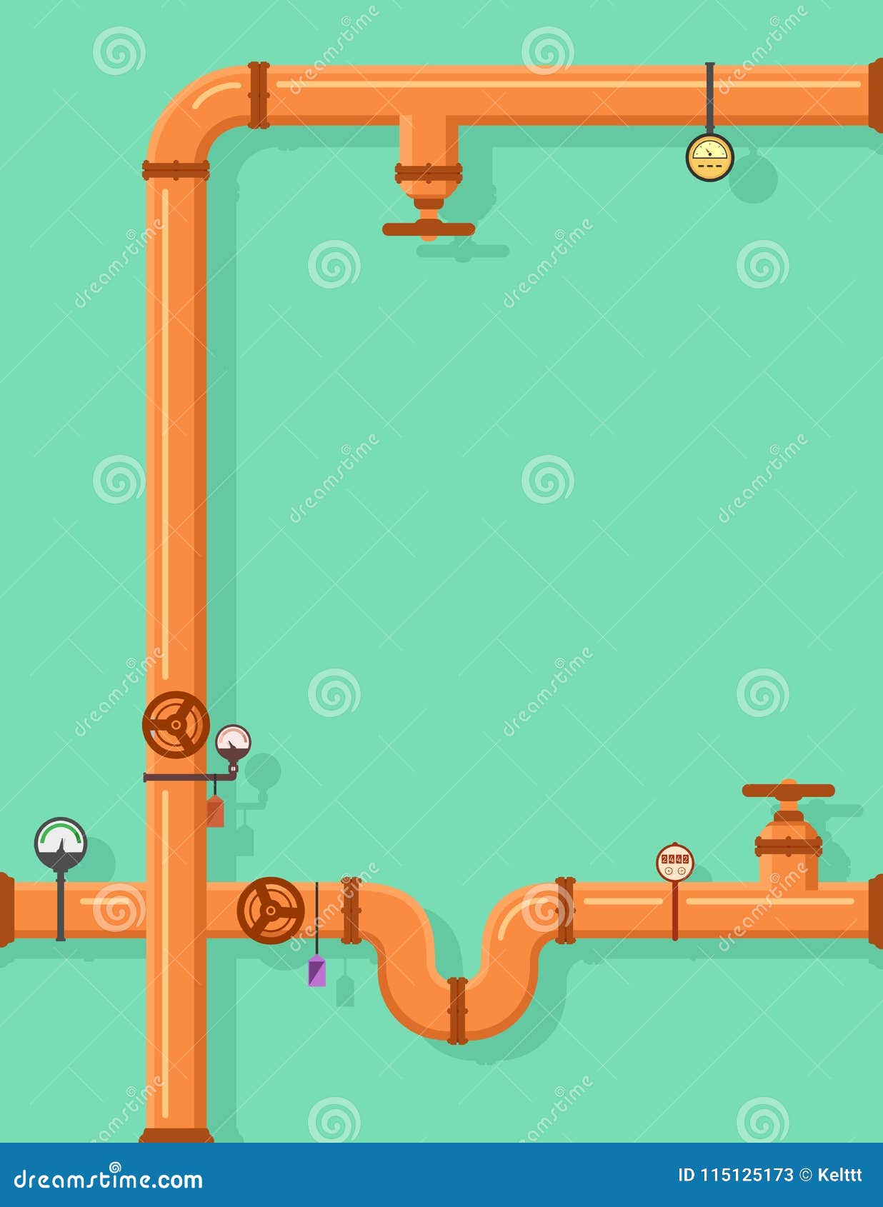 Gas Pipeline Construction Royalty-Free Cartoon | CartoonDealer.com ...