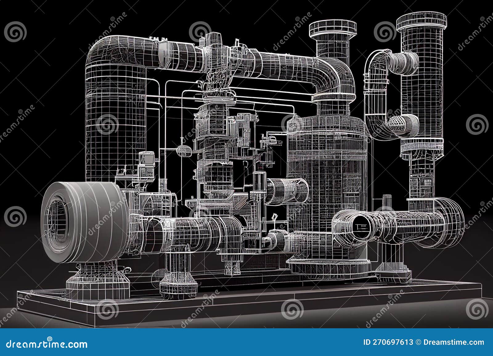 Pipeline Construction Created with Generative Ai Stock Illustration ...