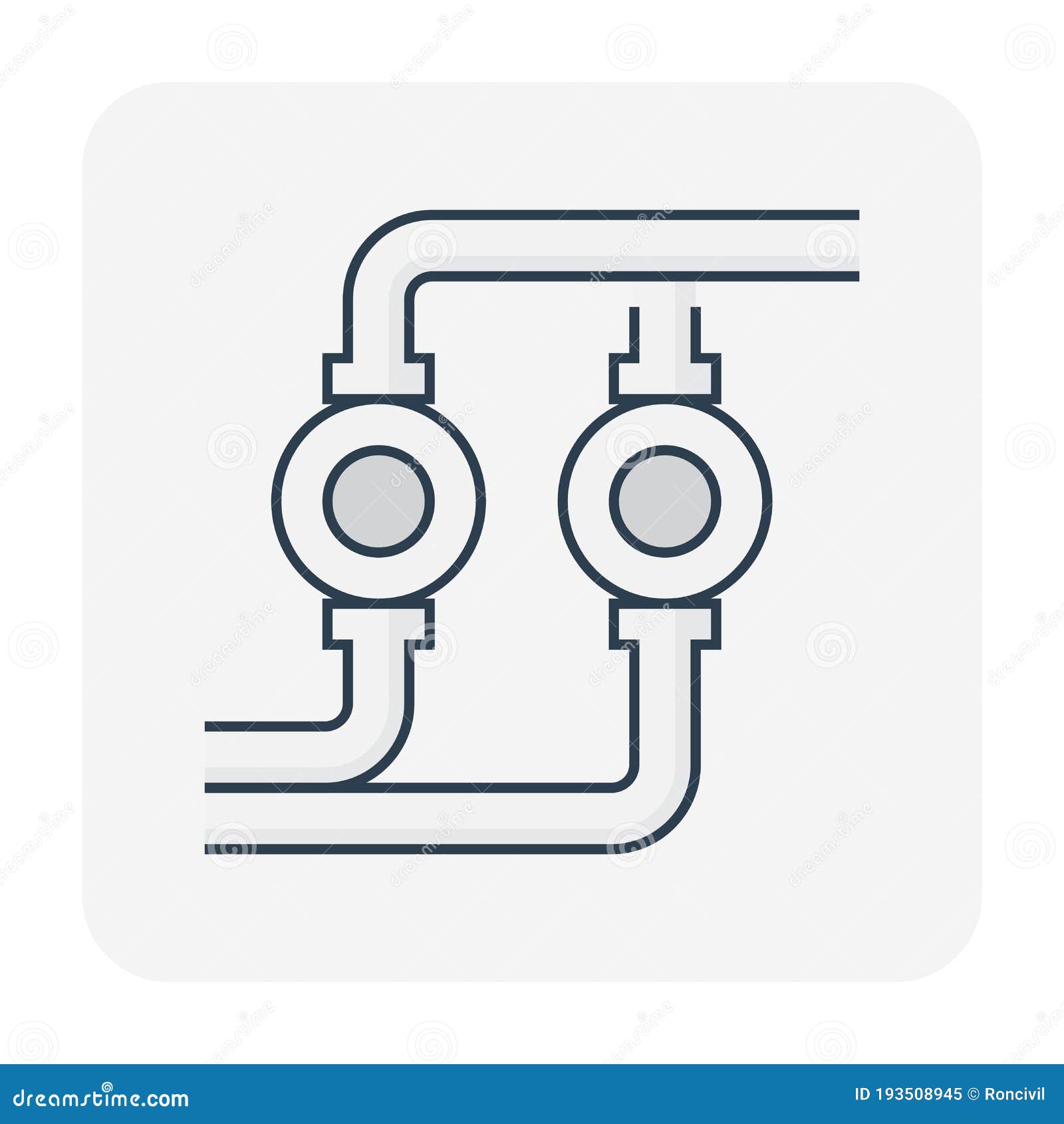 Pipeline construction icon stock vector. Illustration of rack - 193508945