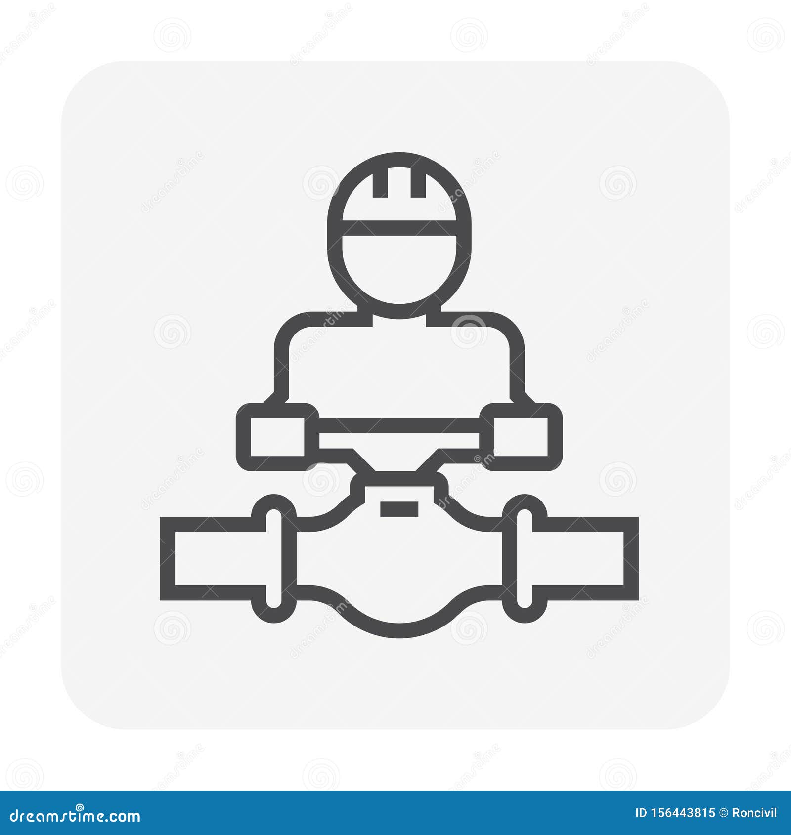 Pipeline construction icon stock vector. Illustration of equipment ...