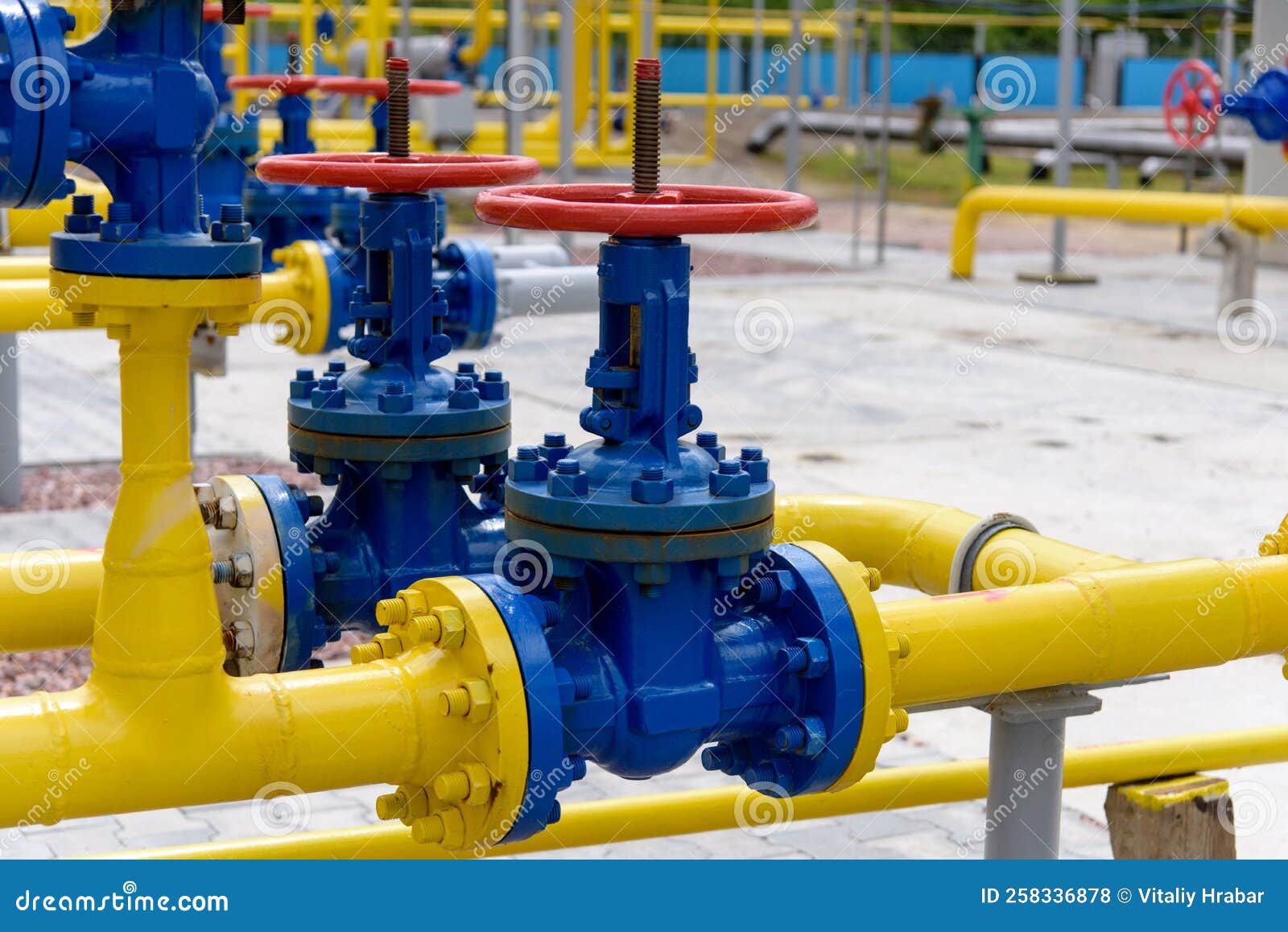 Natural Gas Compressor Station Equipment Stock Photo - Image of fossil ...
