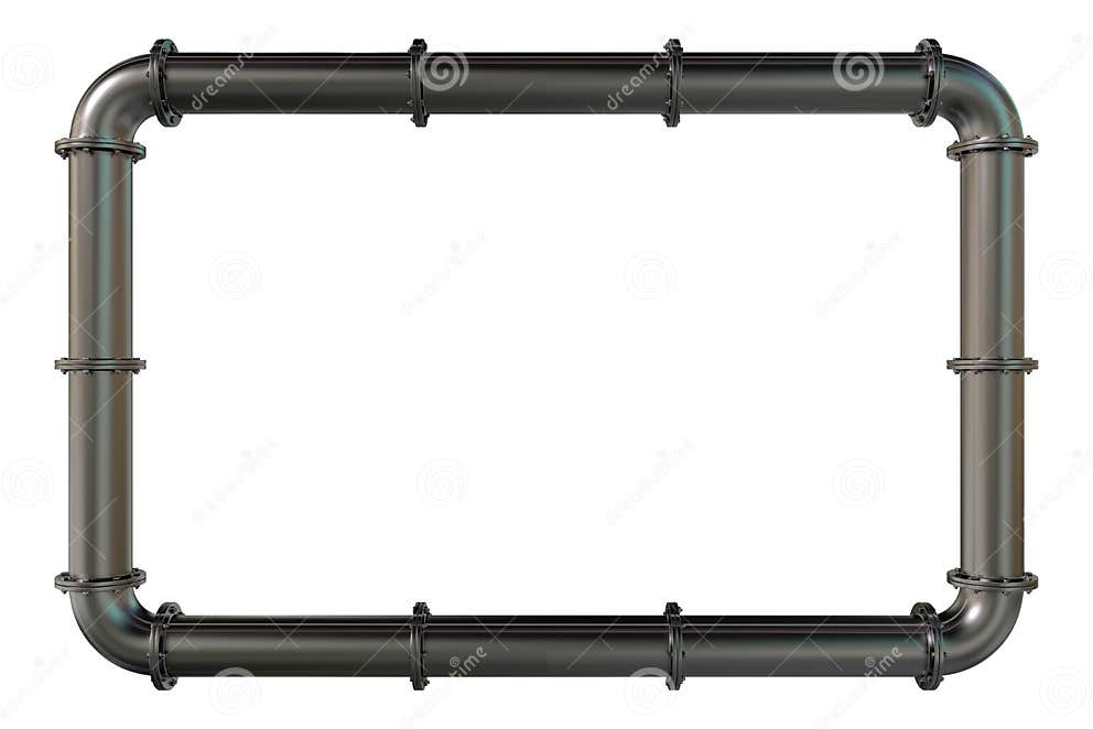 Pipeline frame stock illustration. Illustration of tube - 109661132