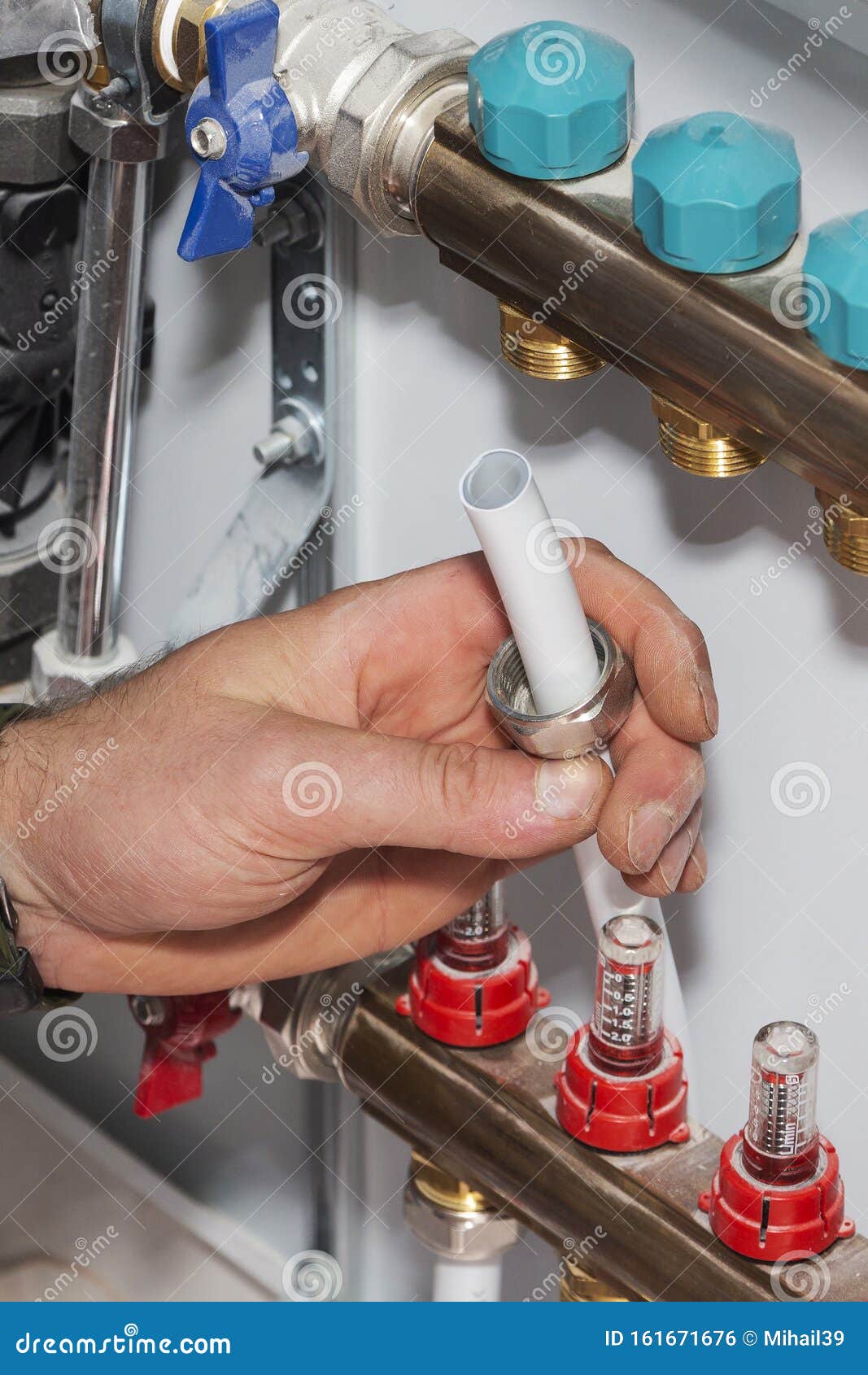 Pipeline Installation of the Heating System, Connection of Underfloor ...