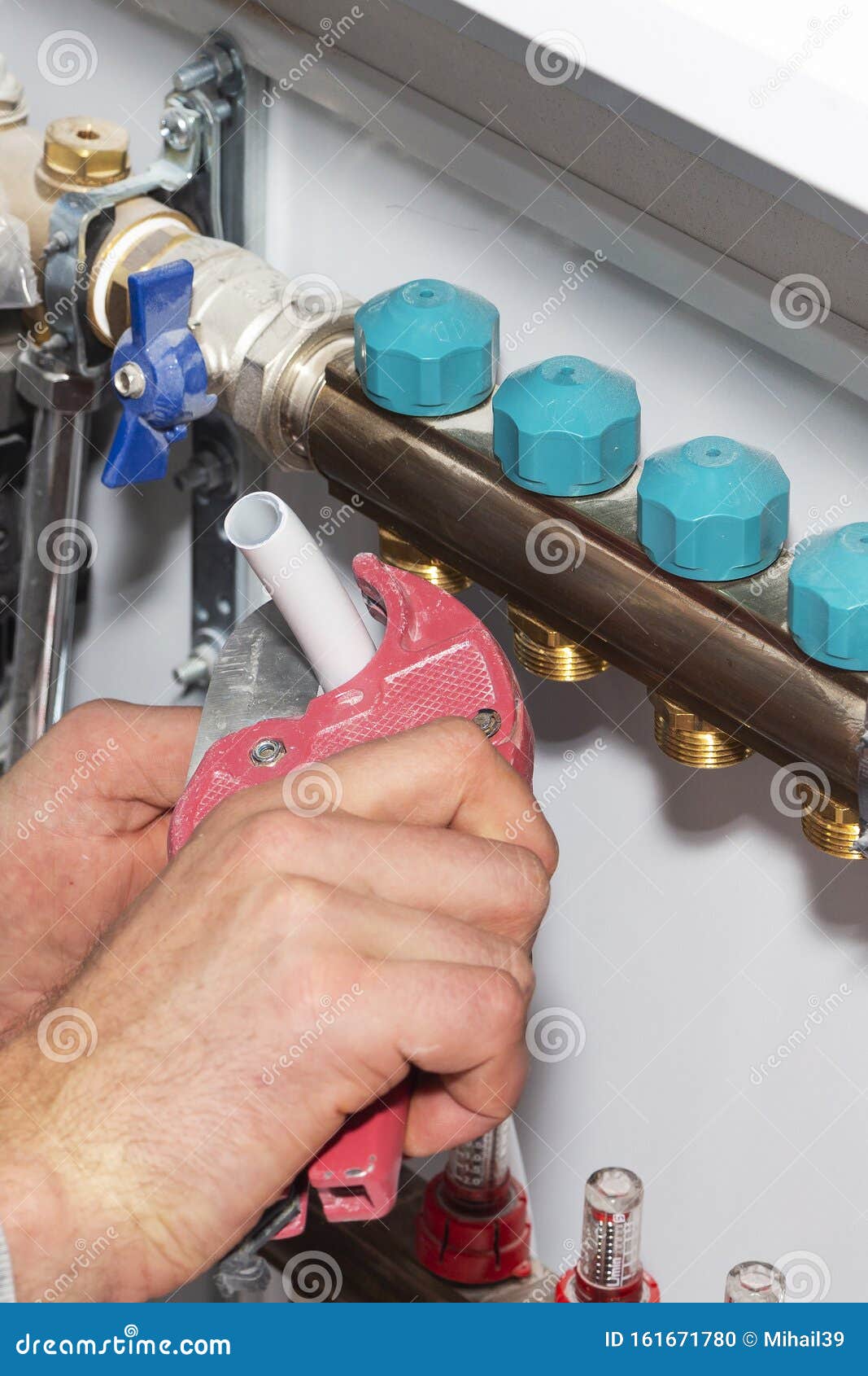 Pipeline Installation of the Heating System, Connection of Underfloor ...