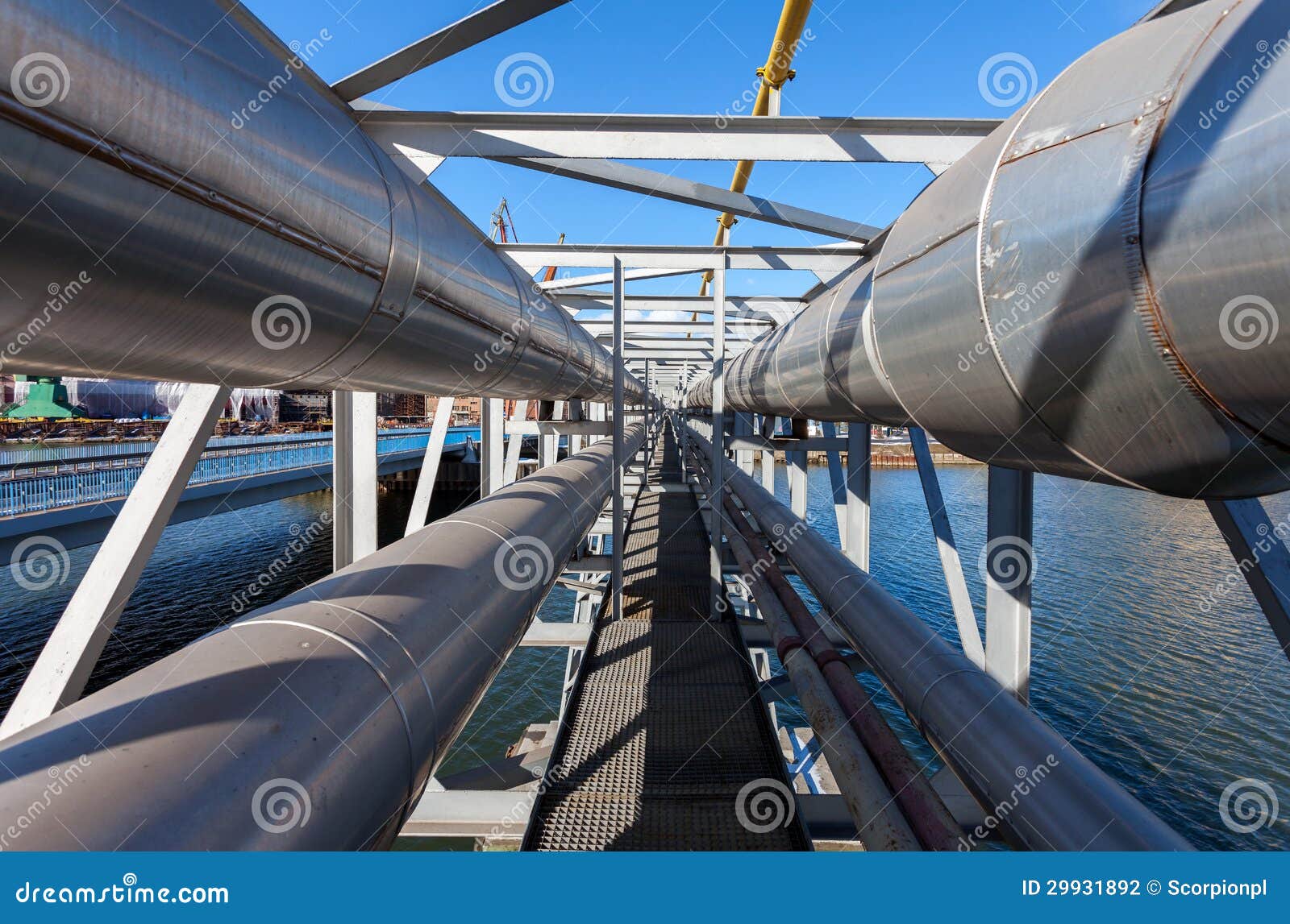 Industrial Pipe stock photo. Image of gasoline, bridge - 29931892