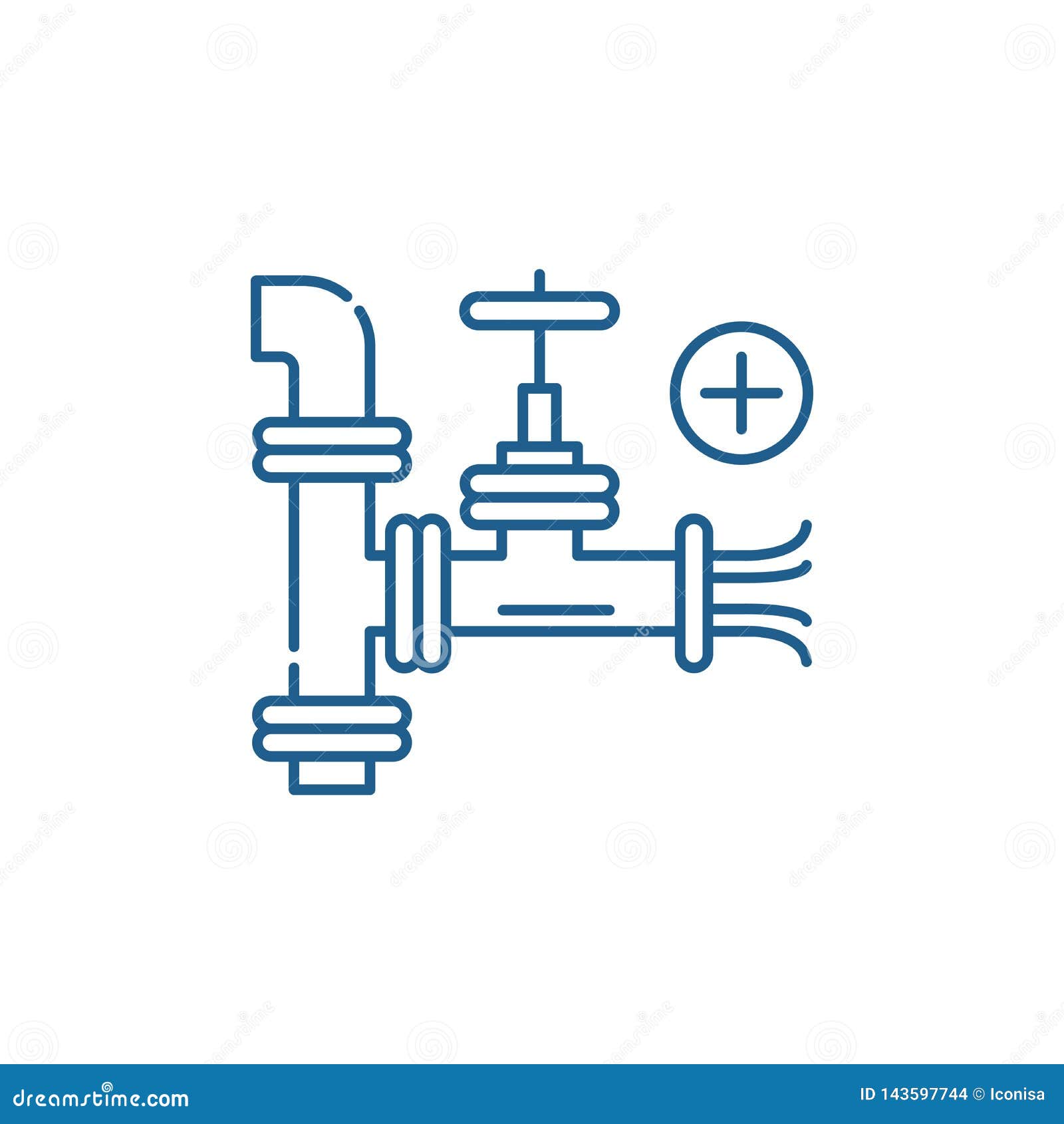 Pipeline Line Icon Concept. Pipeline Flat Vector Symbol, Sign, Outline ... Pipeline Line Icon Concept. Pipeline Flat Vector Symbol, Sign, Outline ...