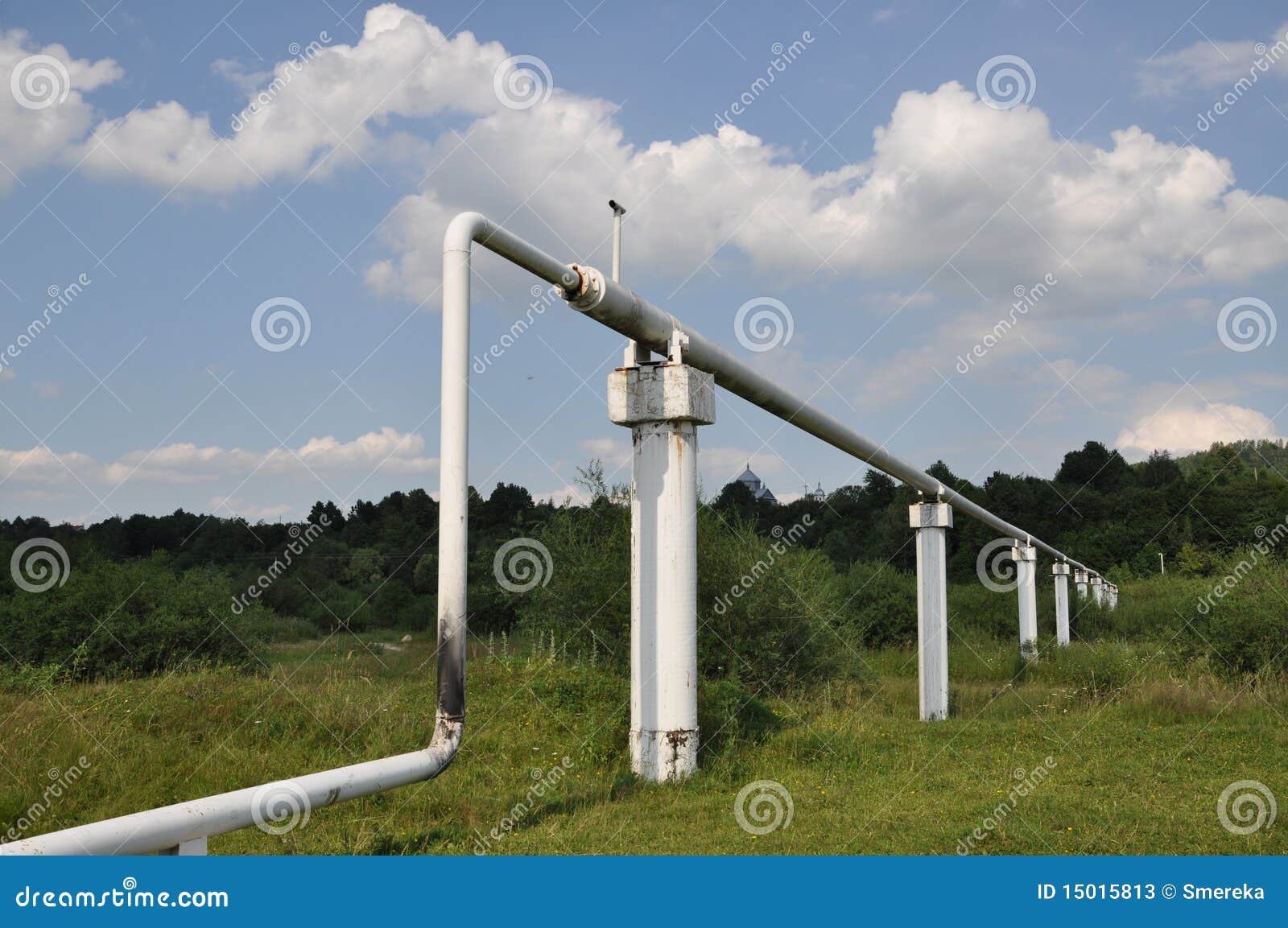 The Pipeline of Low Pressure. Stock Image - Image of landscape ...