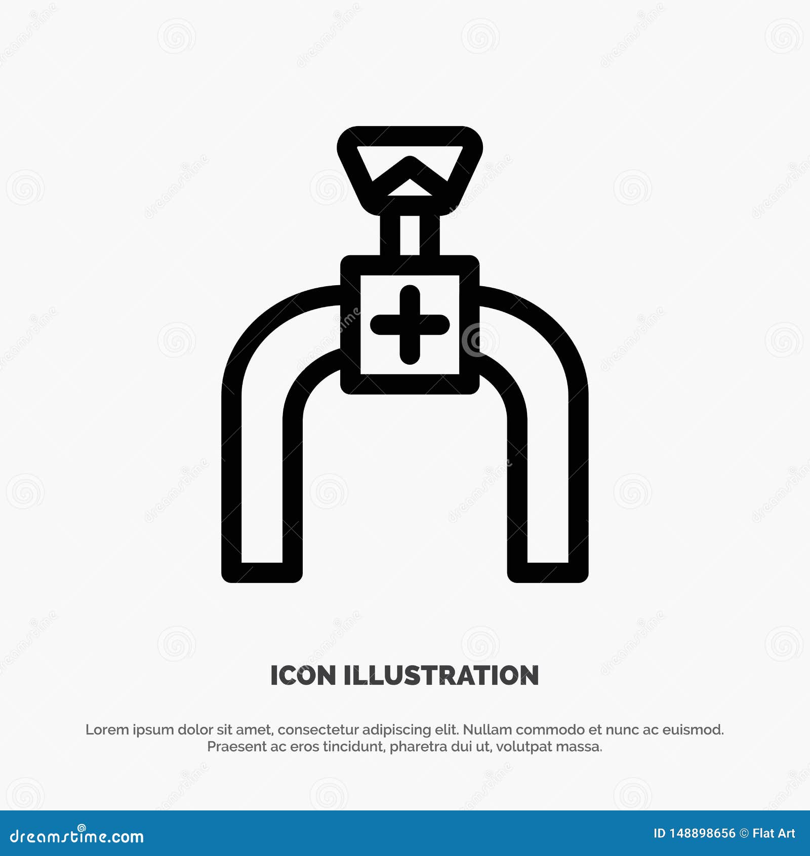 Pipeline, Pipe, Gas, Line Line Icon Vector Stock Vector - Illustration ...
