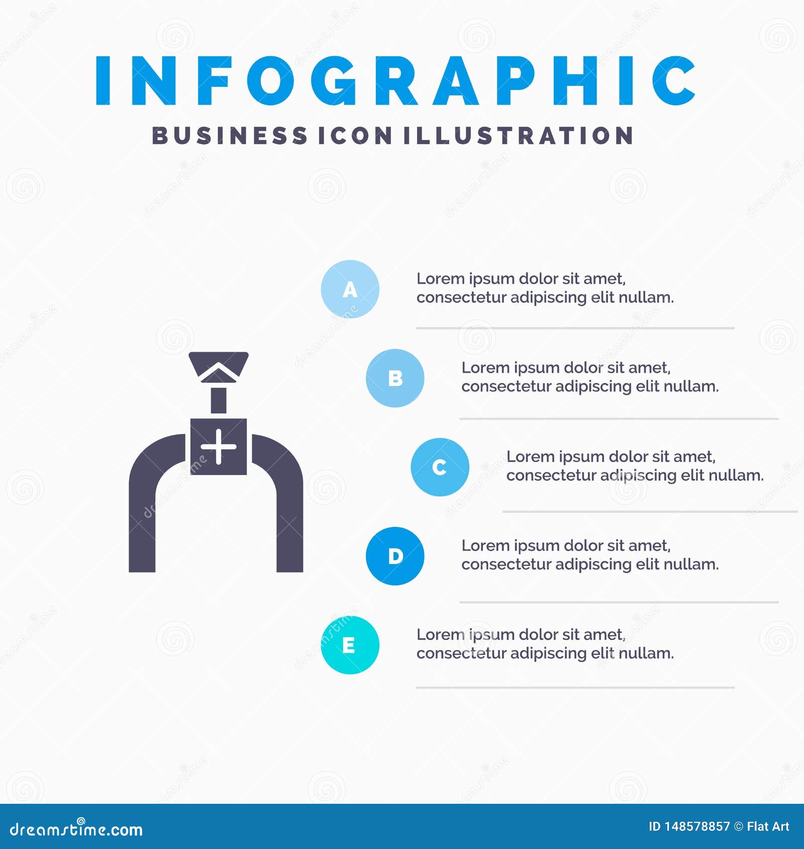 Pipeline, Pipe, Gas, Line Solid Icon Infographics 5 Steps Presentation ...
