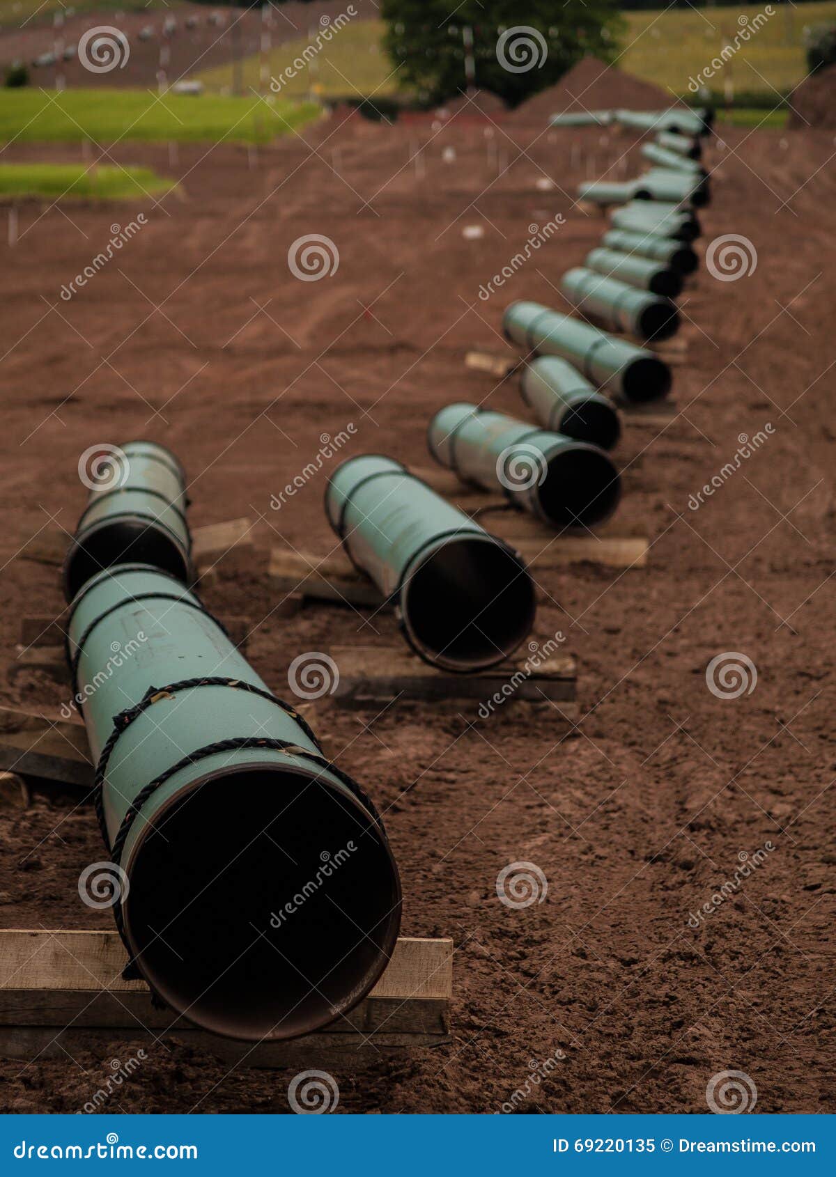 Pipeline stock image. Image of earth, bare, pipeline - 69220135