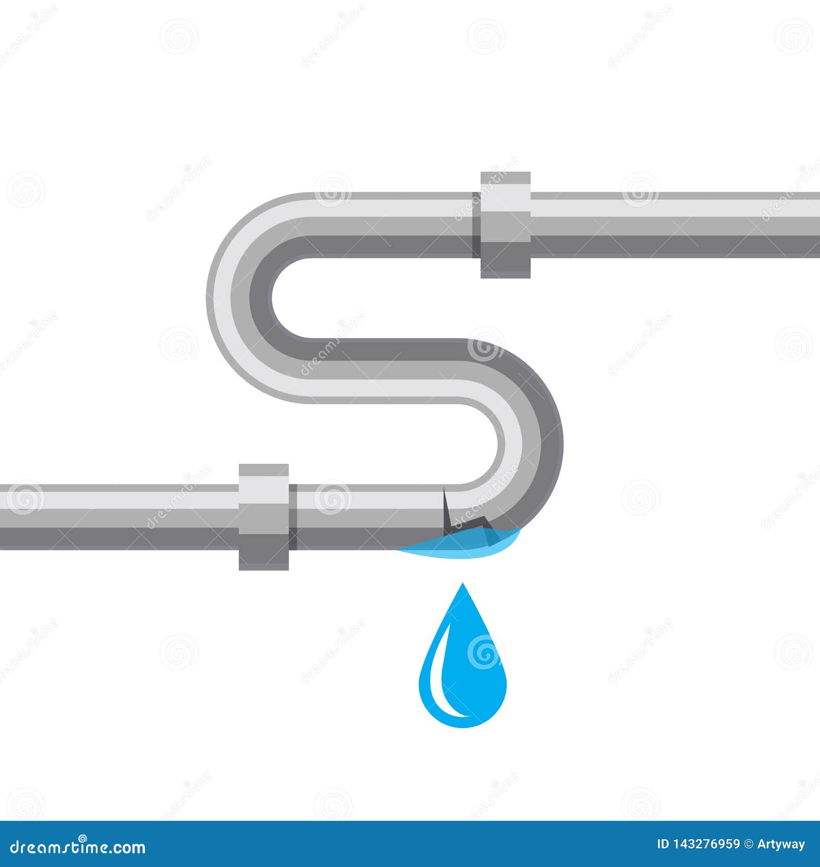 Pipeline Repair Leakage Emergency Water Leak Vector Illustration Stock ... Pipeline Repair Leakage Emergency Water Leak Vector Illustration Stock ...