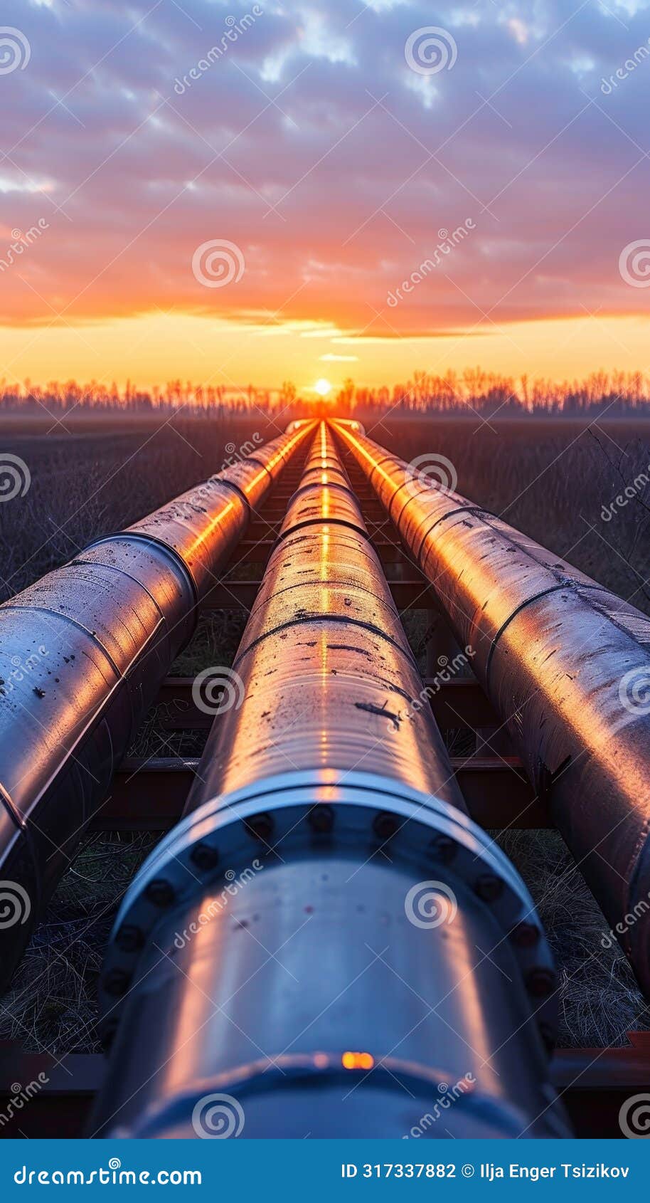 Pipeline and Support Structure in Industrial Facility for Chemical and ...
