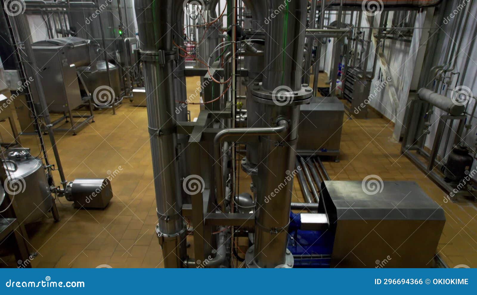 Pipeline System with Compressor Pumps in Chemical Workshop Stock ...