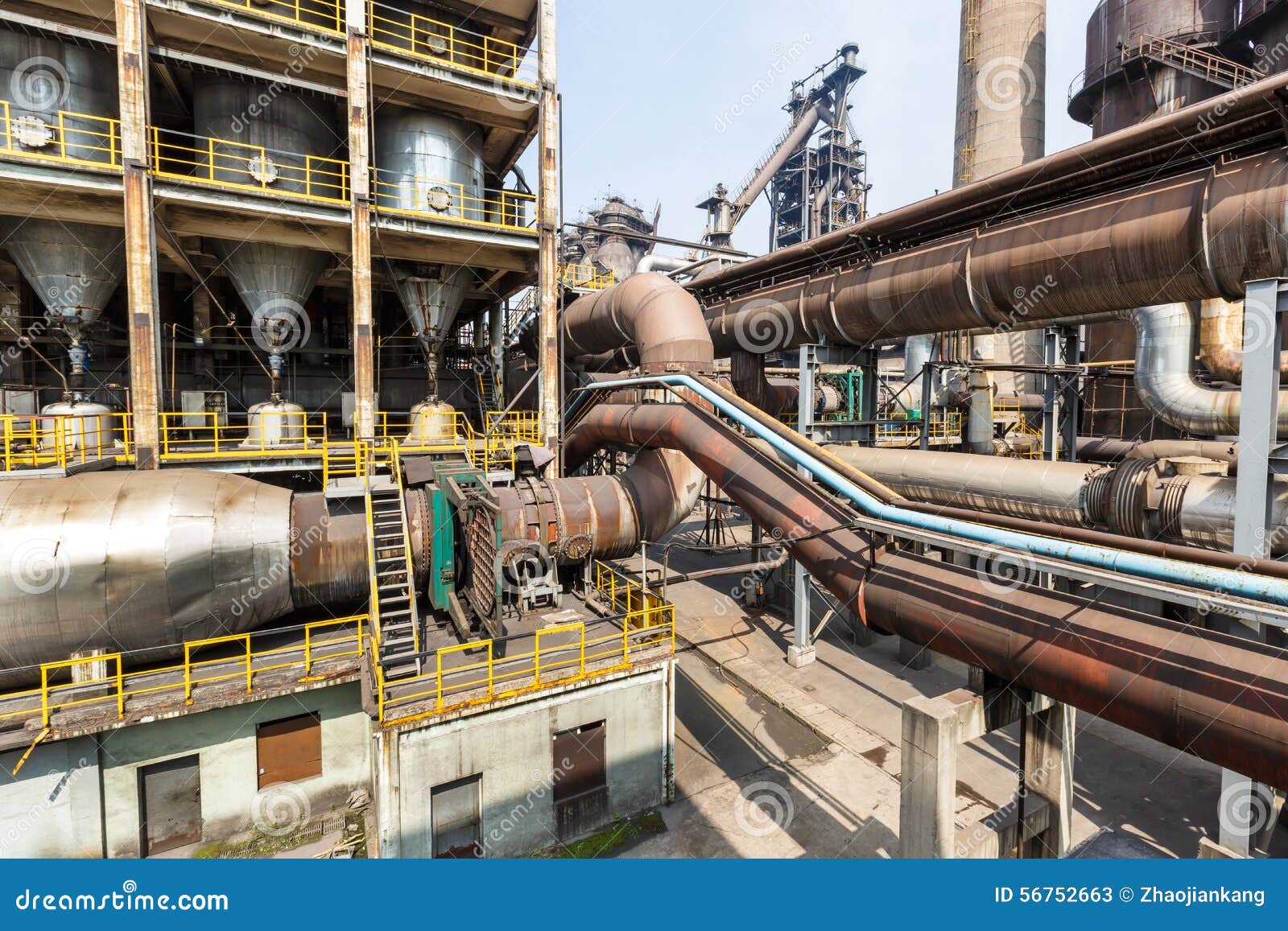 Pipeline Valve Facilities in Steel Mills Stock Image - Image of mills ...