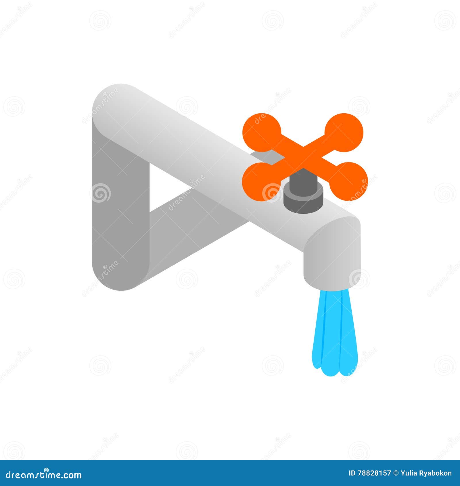 Pipeline With Valve And Handwheel Icon Vector Illustration ...