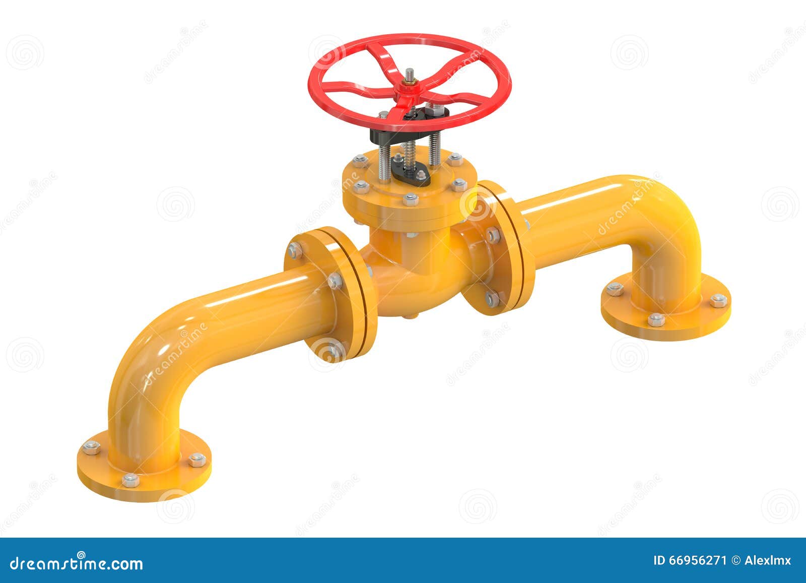 Pipeline with valve stock illustration. Illustration of pipes - 66956271