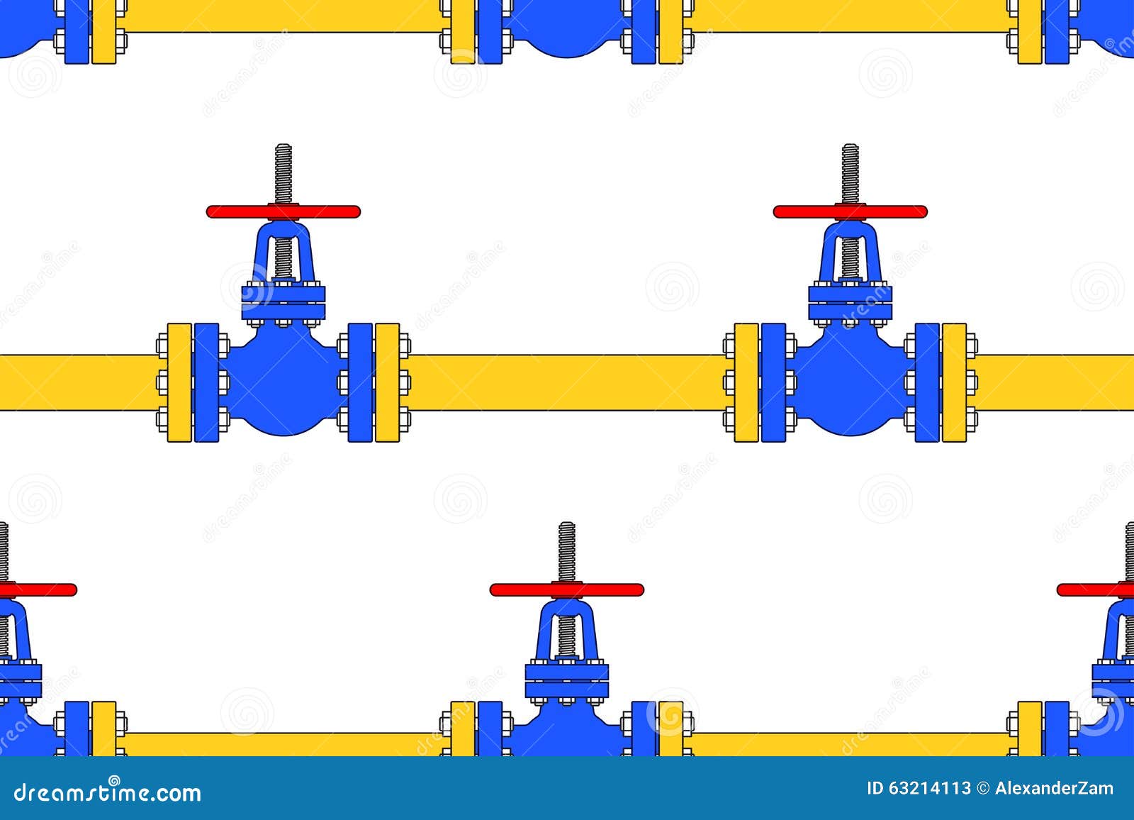 Pipeline valve pattern stock vector. Illustration of implement - 63214113