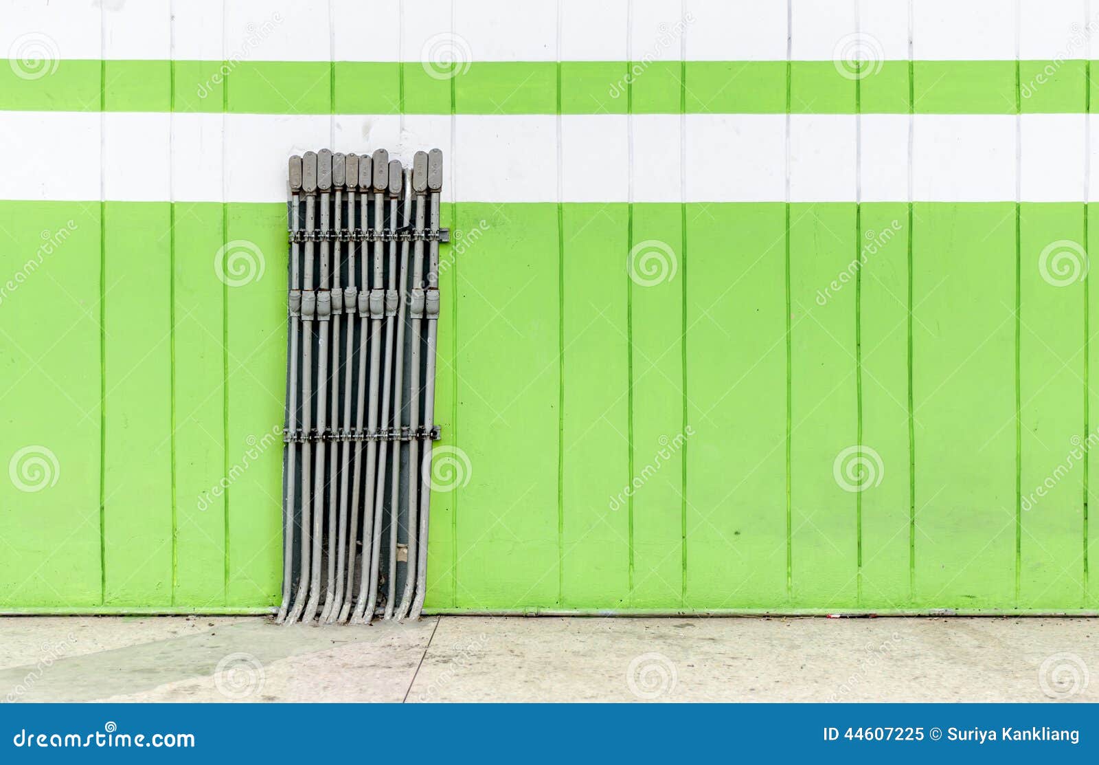 Pipeline on the wall stock image. Image of iron, pipeline - 44607225