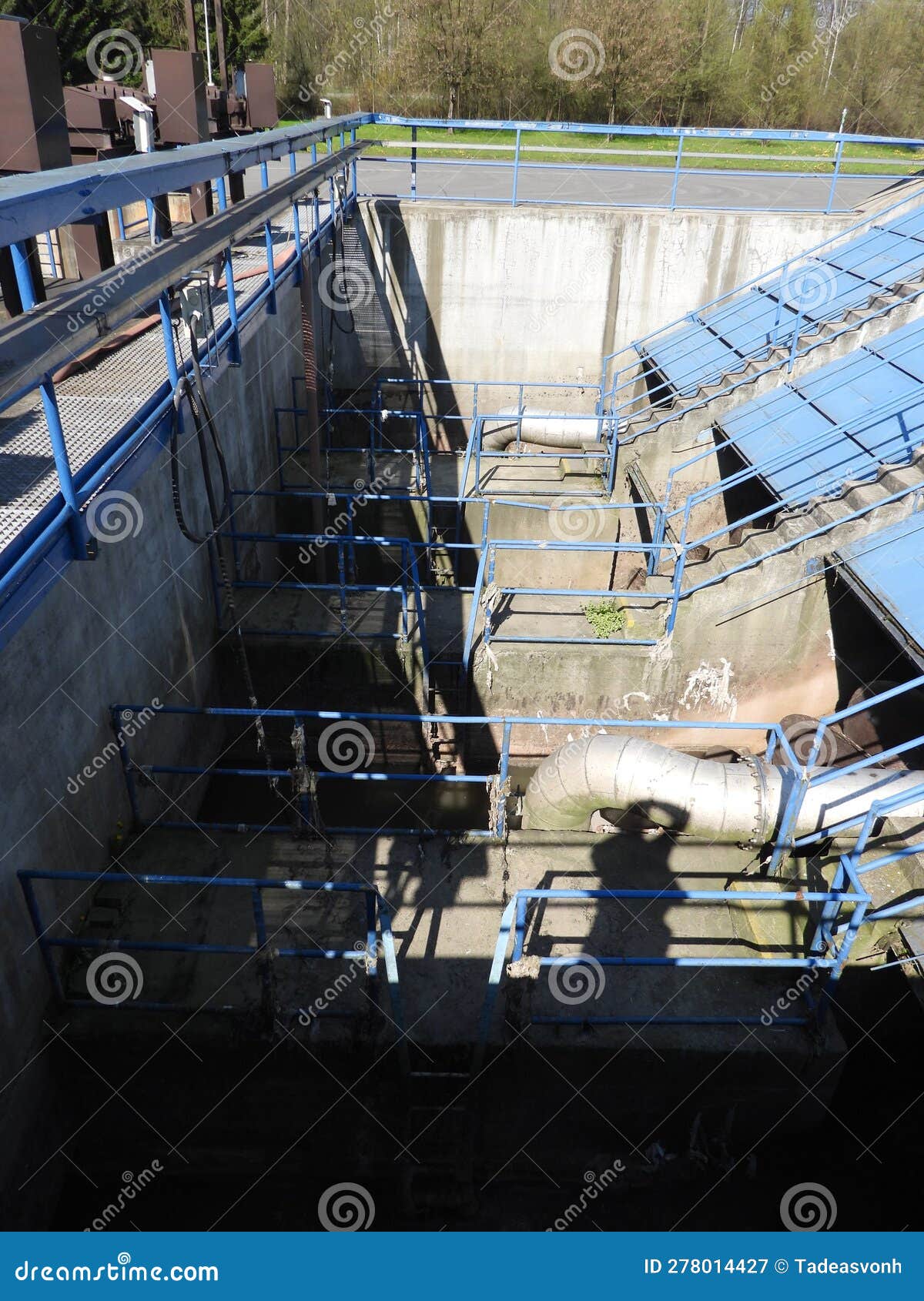 Tanks Sludge Digester Storage Dry Biogas Equipment Stock Photography ...
